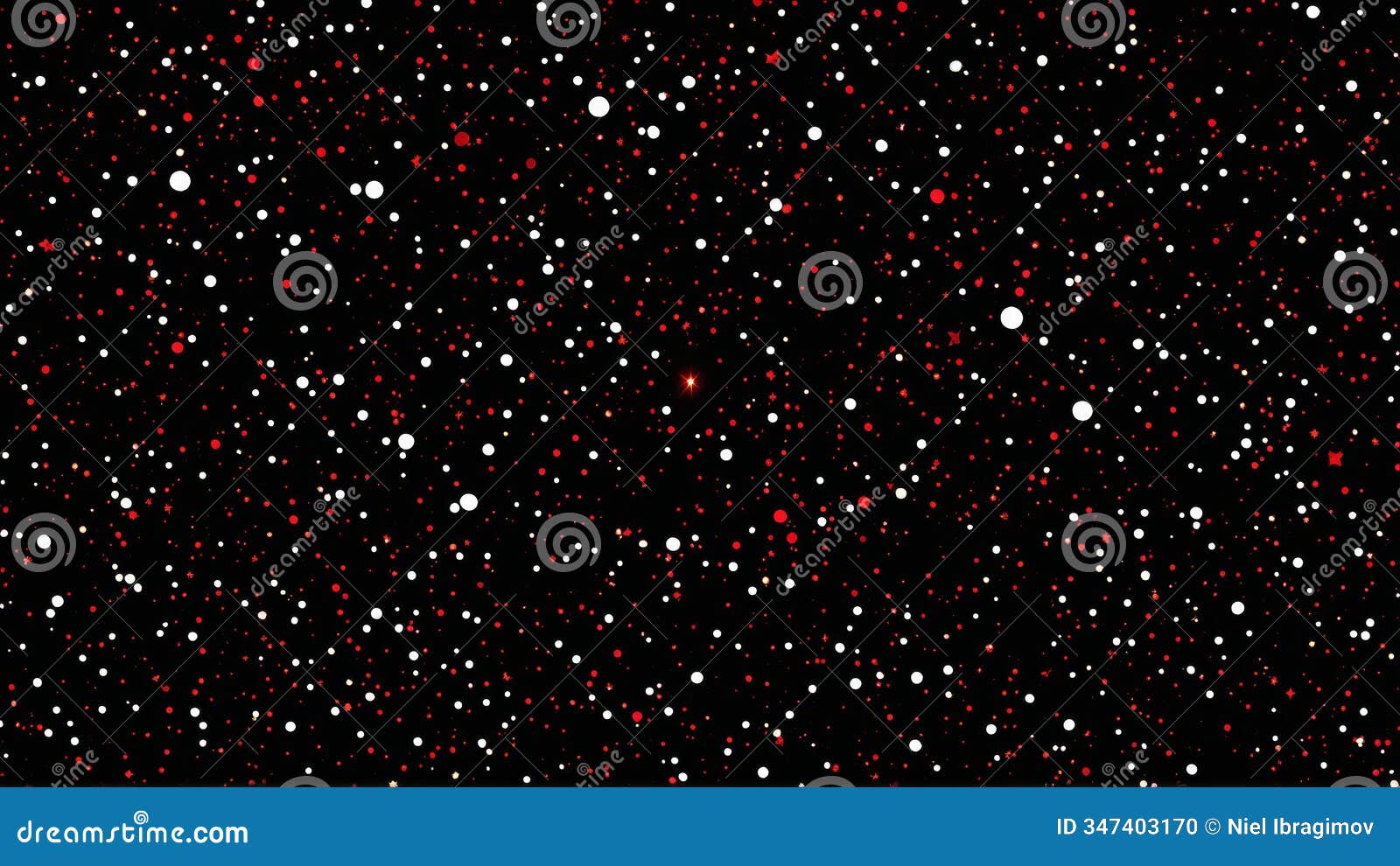Starry Night Sky with Distant Red Stars and Dark Cosmic Background ...