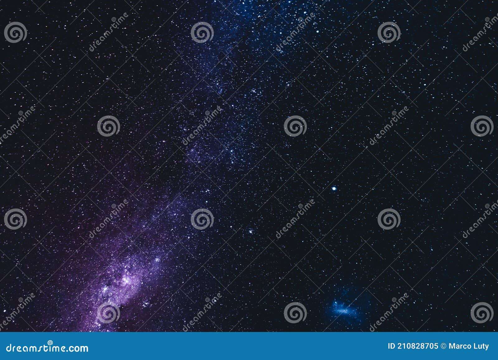 Starry Night Sky with Galaxies Stock Image - Image of space, starry ...