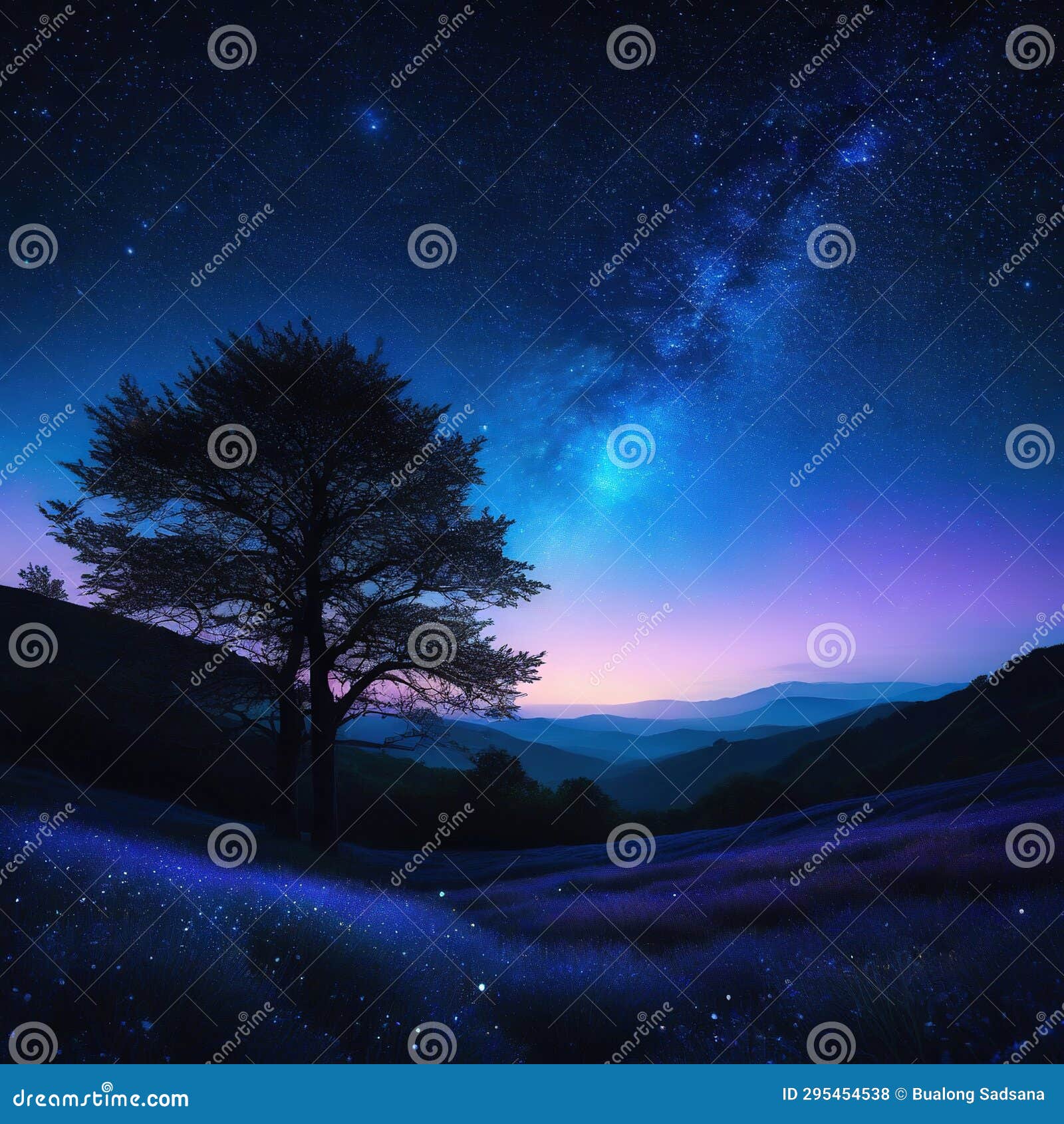 Starry Night Sky With A Genuine Astro Royalty-Free Illustration ...