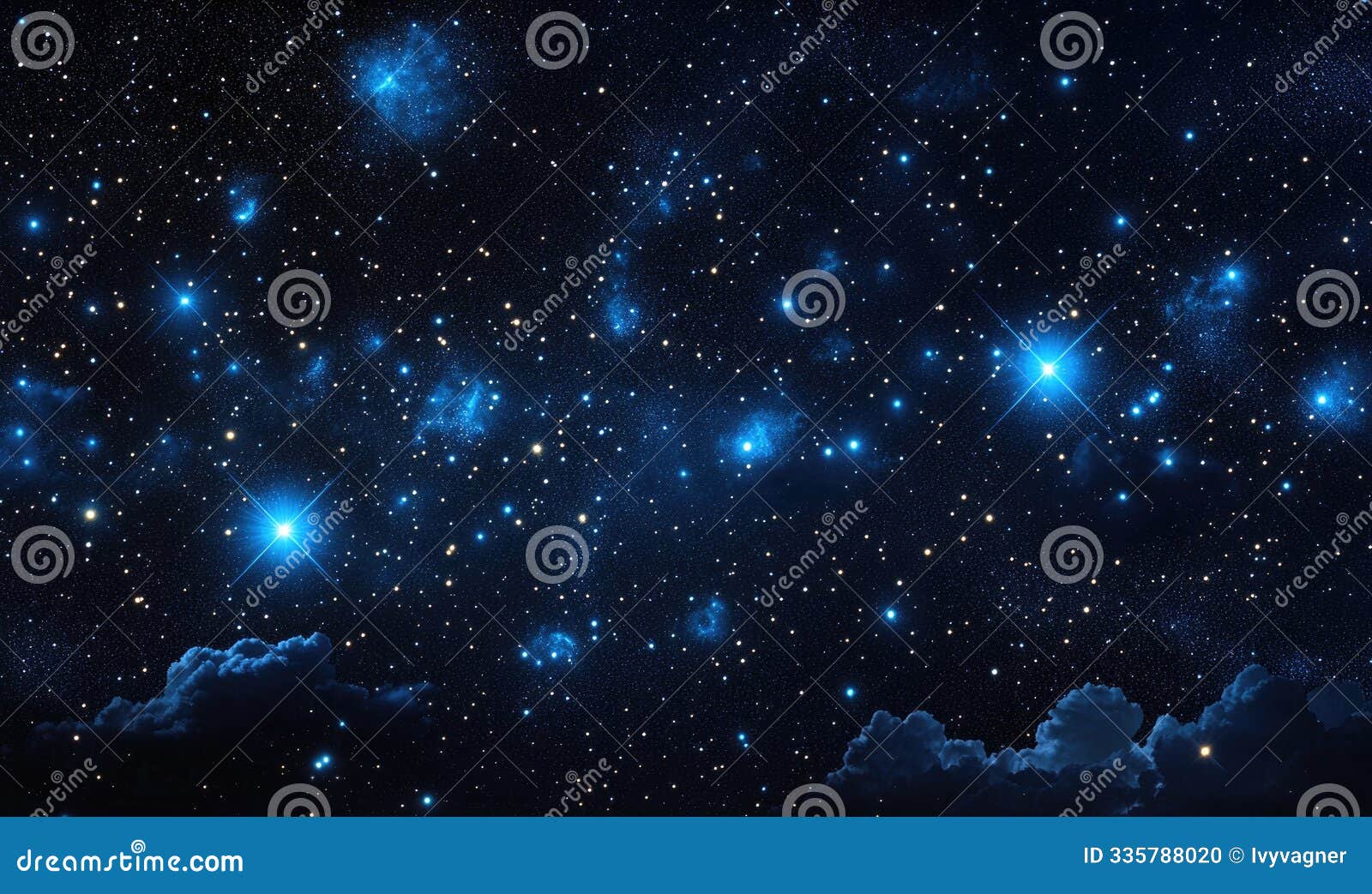 A Starry Night Sky with a Long Line of Stars Stock Photo - Image of ...