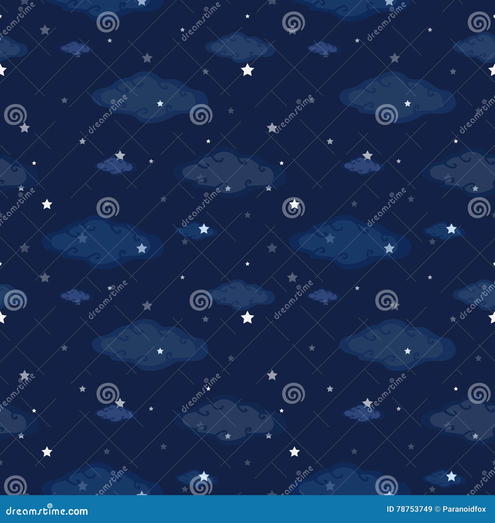 Starry night sky stock vector. Illustration of nature - 78753749