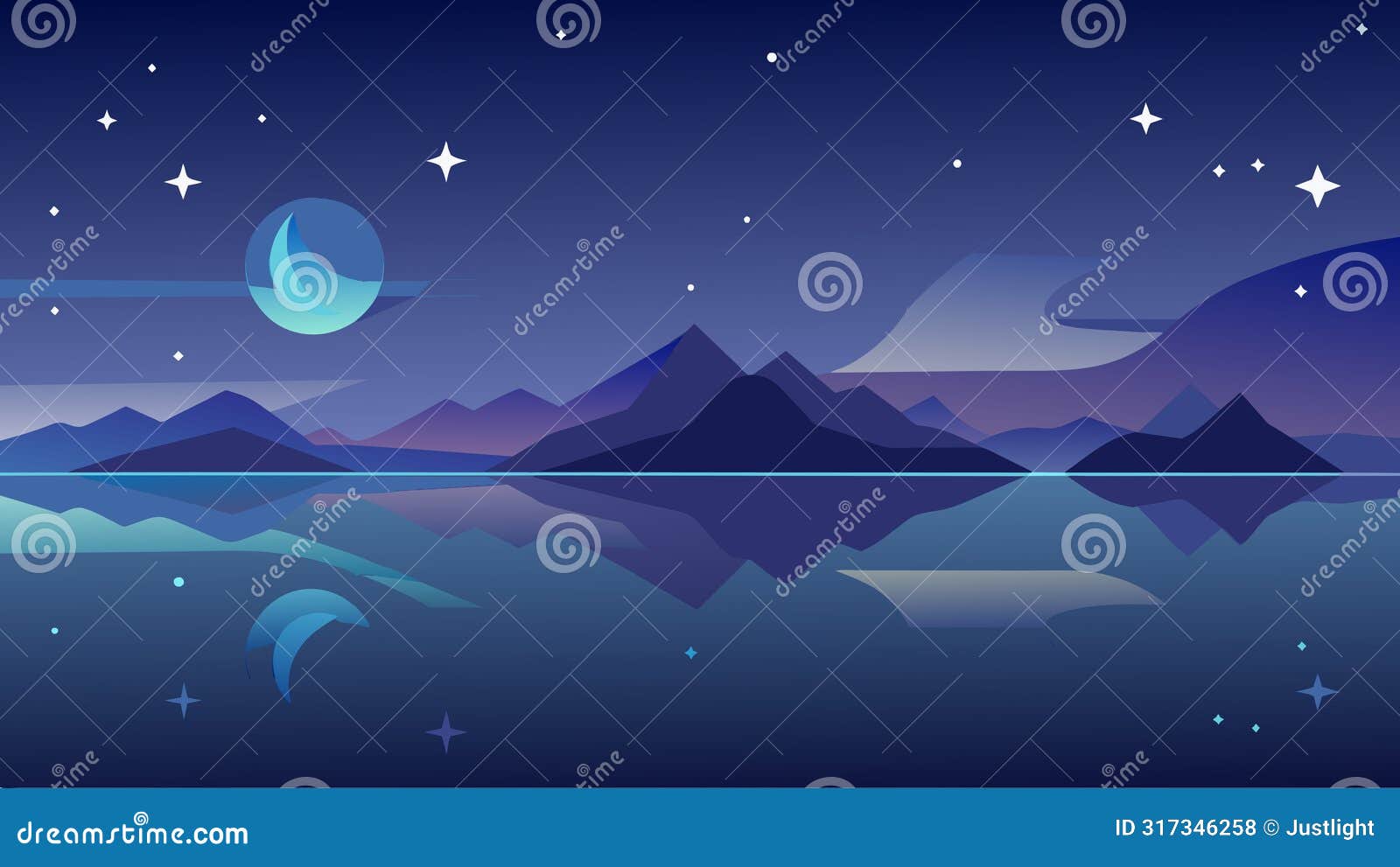 A Starry Night Sky Reflected in Still Waters Illustrating the Stoic ...