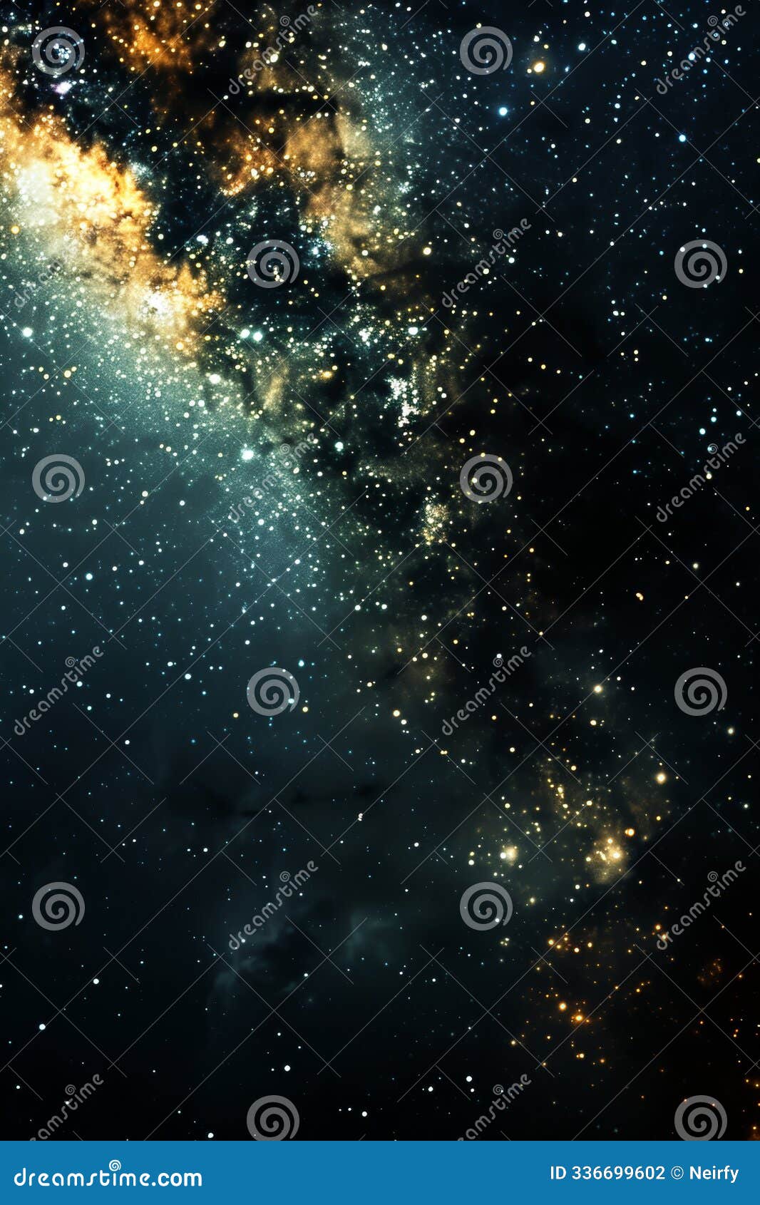 A Starry Night in Space, Abstract Si Fi Background. Stock Photo - Image ...