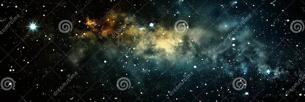 A Starry Night in Space, Abstract Si Fi Background. Stock Image - Image ...