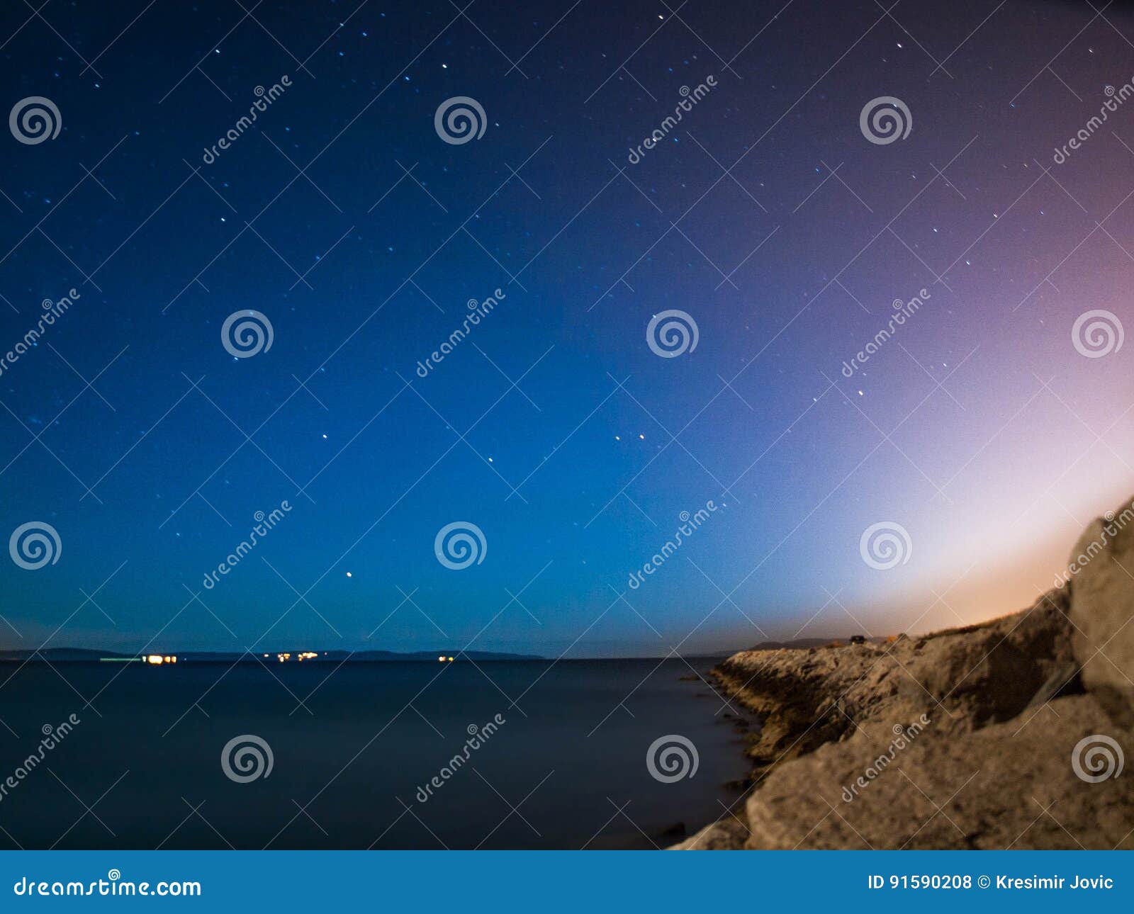 Starry night stock photo. Image of night, together, starry - 91590208