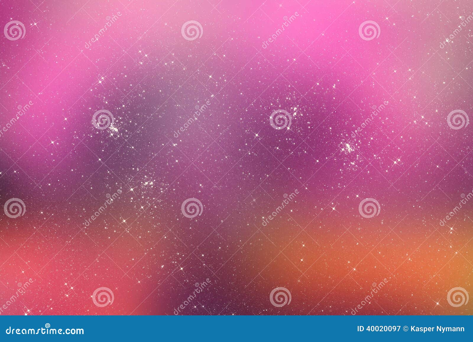 Starry Pink Universe Background with Bright Stars Stock Image - Image ...
