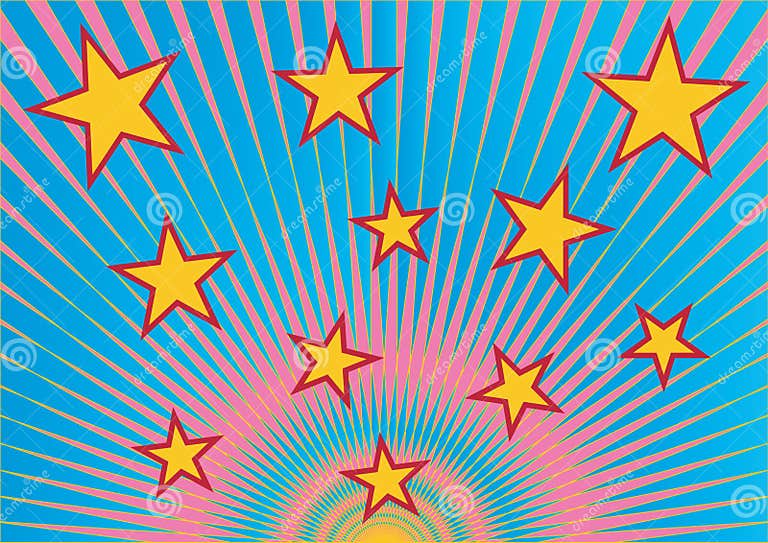 Starry retro background stock vector. Illustration of blue - 13333581