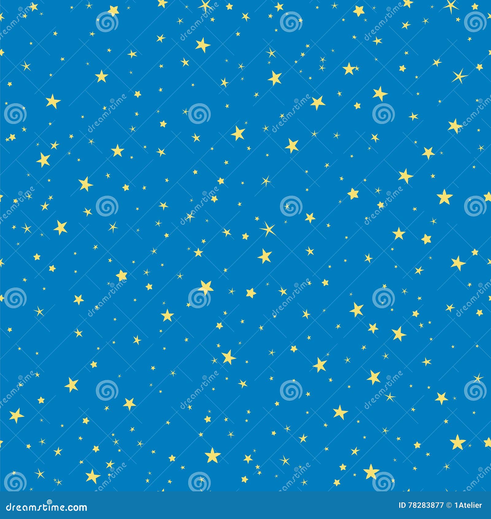Starry Seamless Deep Space Pattern With Colorful Nebulae And Glittering ...