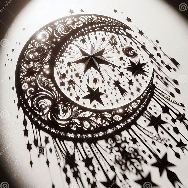 Starry Shadow a Shadow Effect with a Starry or Celestial Patt Stock ...