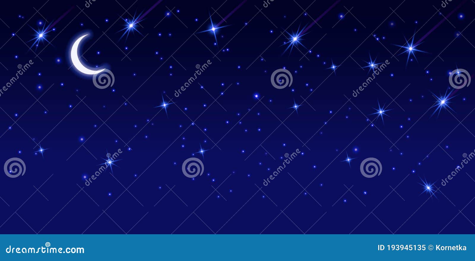 Starry Sky with Bright and Dim Stars. Dark Starry Background Stock ...