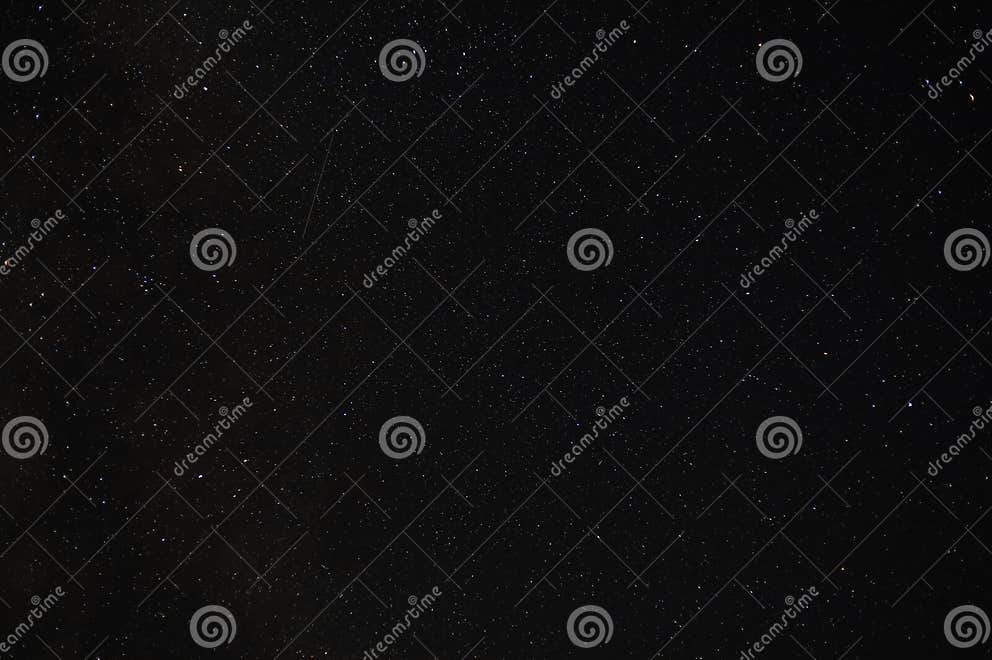 Starry Sky in the Dark of August Night Stock Photo - Image of noise ...
