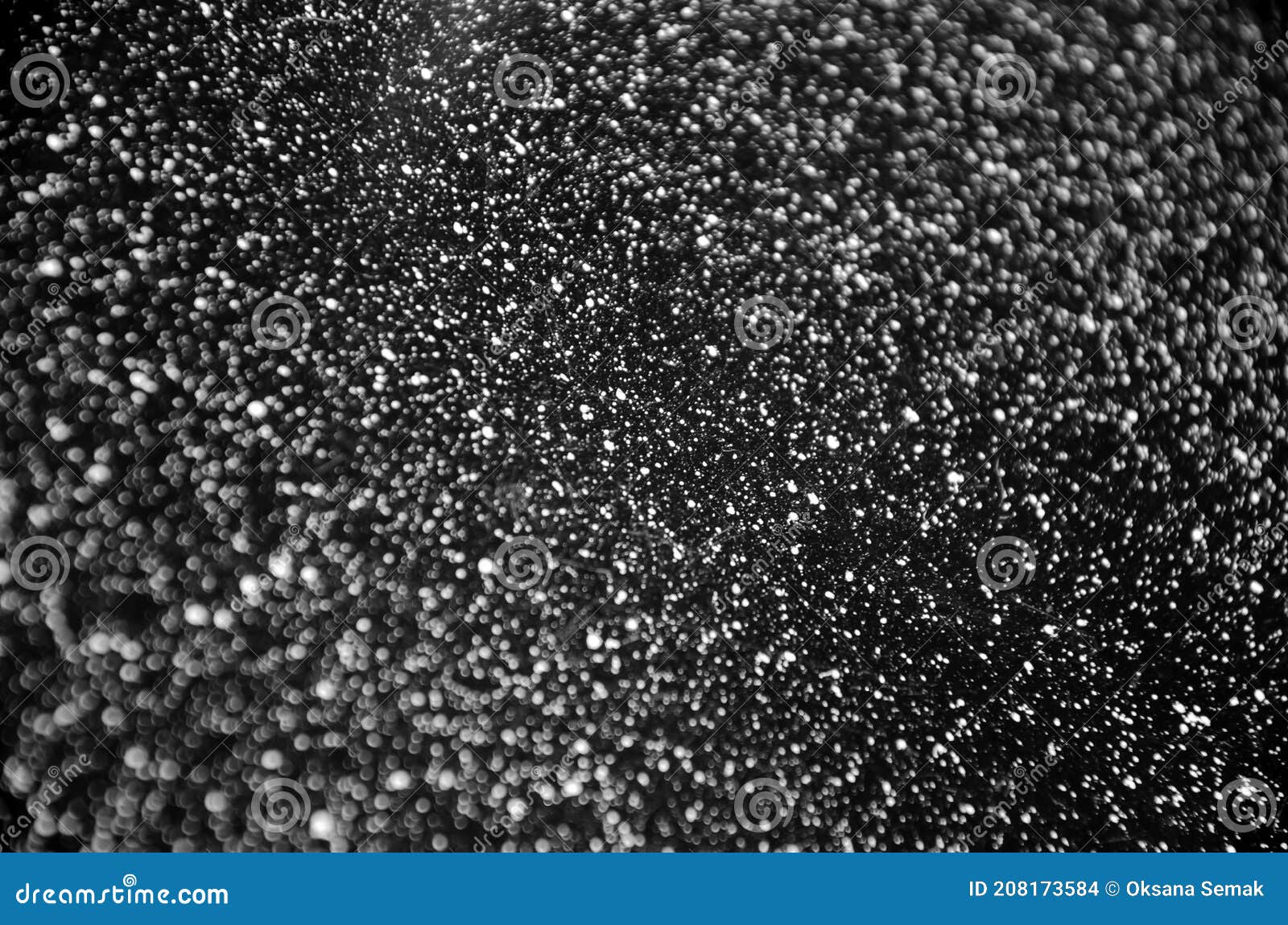 Starry Sky. Decorative Black and White Background. Embossed Abstraction ...