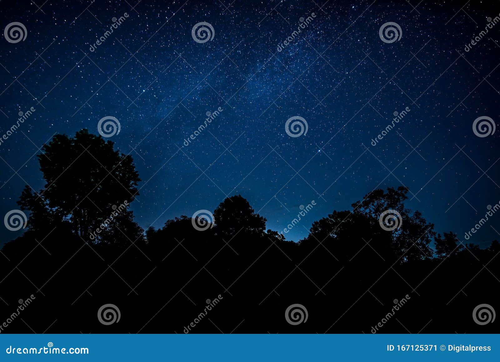 Starry Sky Landscape stock image. Image of outer, starry - 167125371