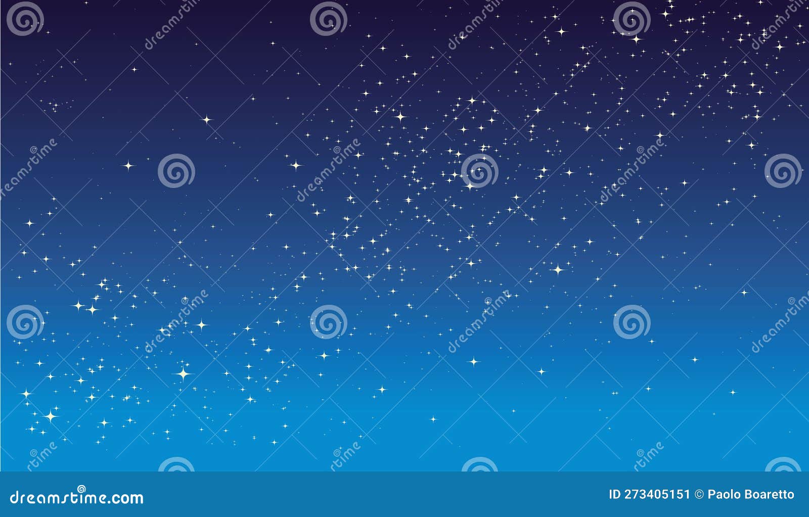 Starry Sky in the Night. Vector Background Stock Illustration ...