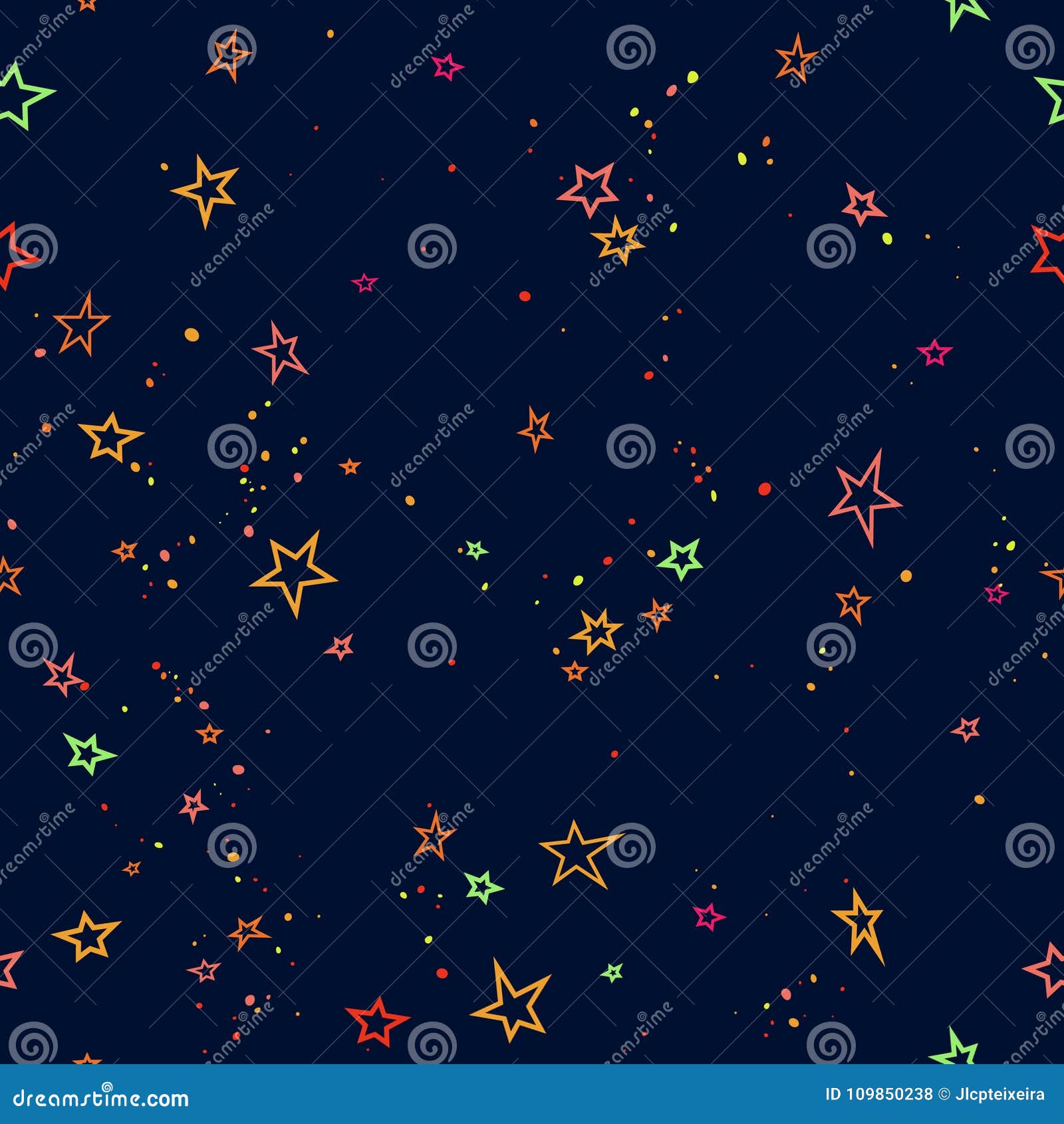 Starry Sky Pattern stock vector. Illustration of cosmic - 109850238