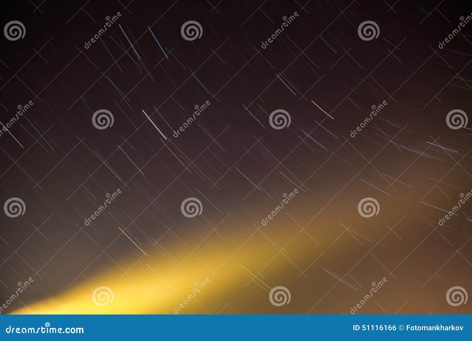 Starry Sky and a Ray of Light Stock Illustration - Illustration of ...