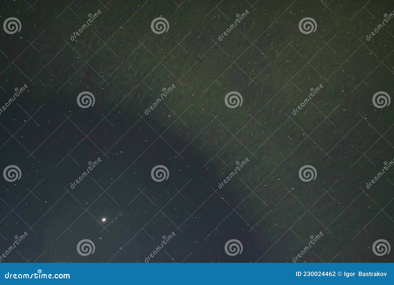 Starry Sky, Rays of Light in the Night Sky. a Lonely Star Stock Photo ...