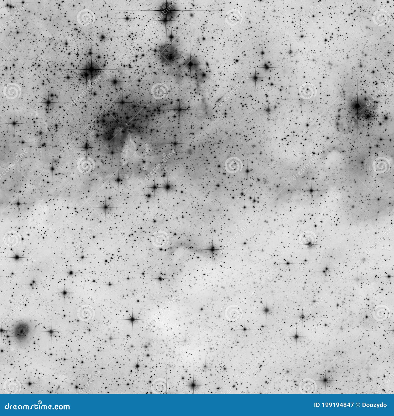 Starry Sky Seamless Pattern. Blue Abstract Stock Image - Image of ...