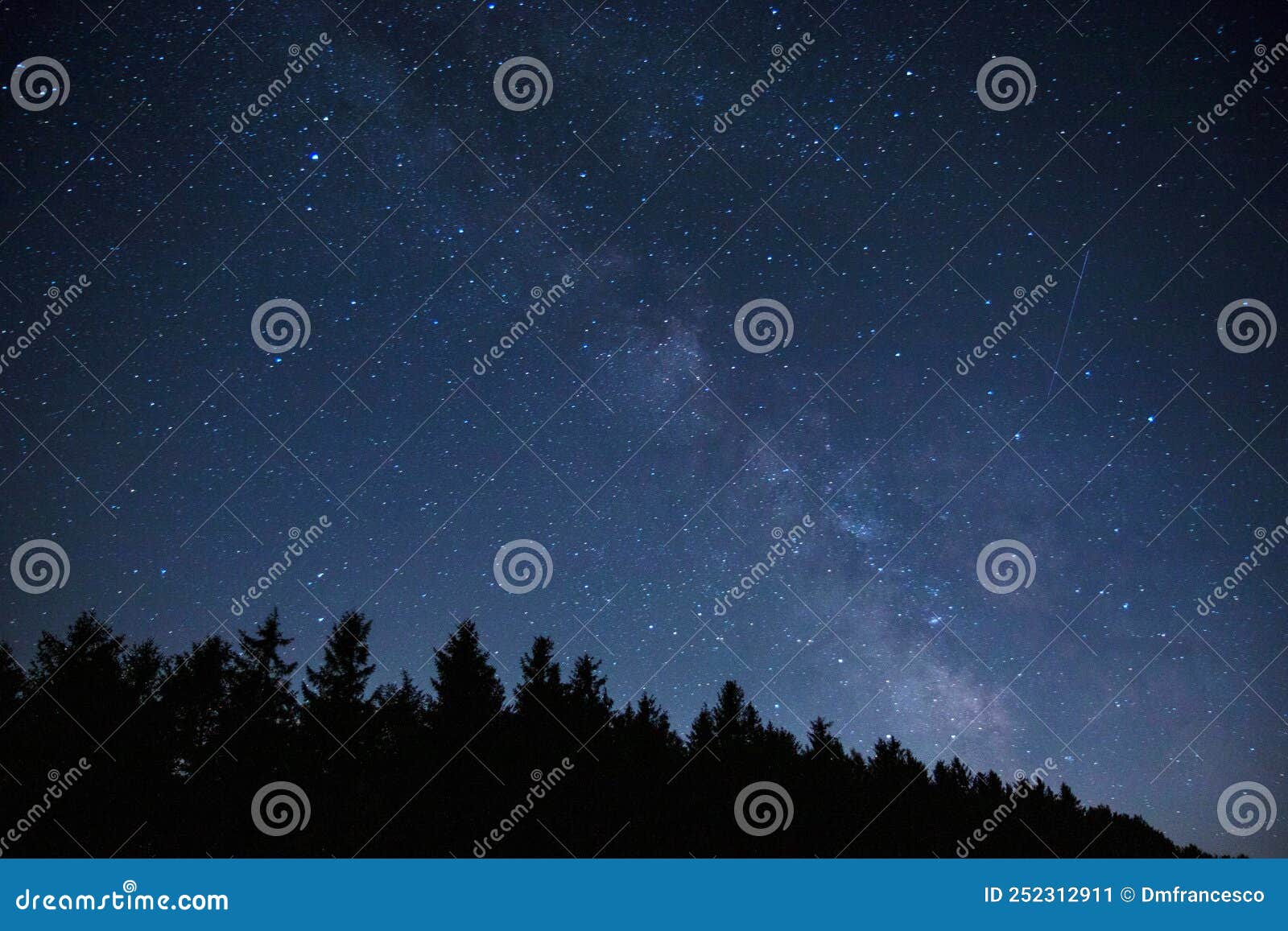 Starry Sky in Summer Milky Way from Mount Cimone Stock Image - Image of ...