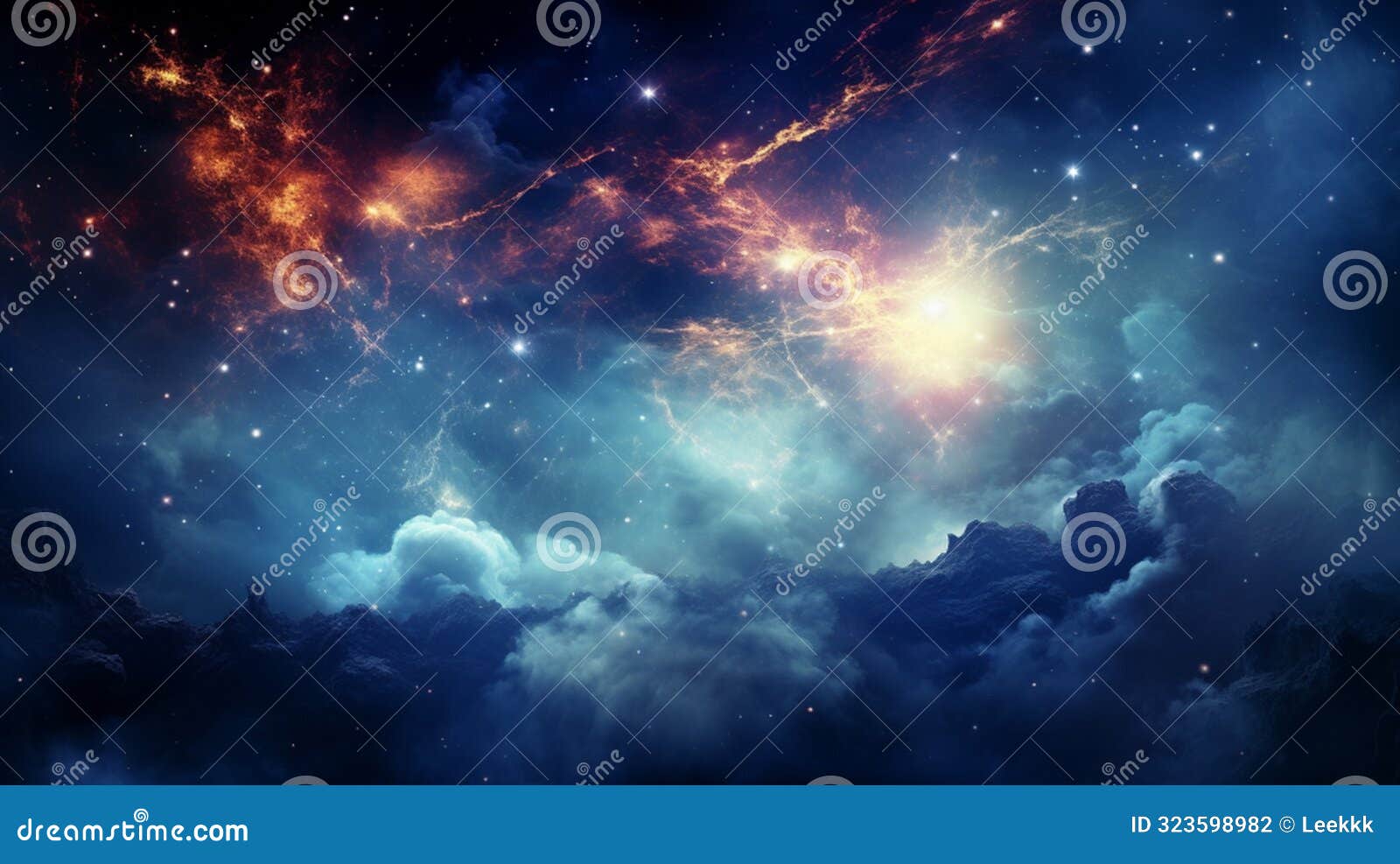 Starry Universe Background Earth Planet Universe Space Object Stock ...