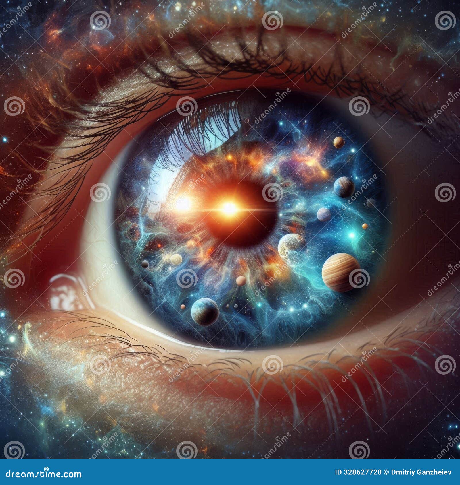 Starry Vision stock illustration. Illustration of astral - 328627720