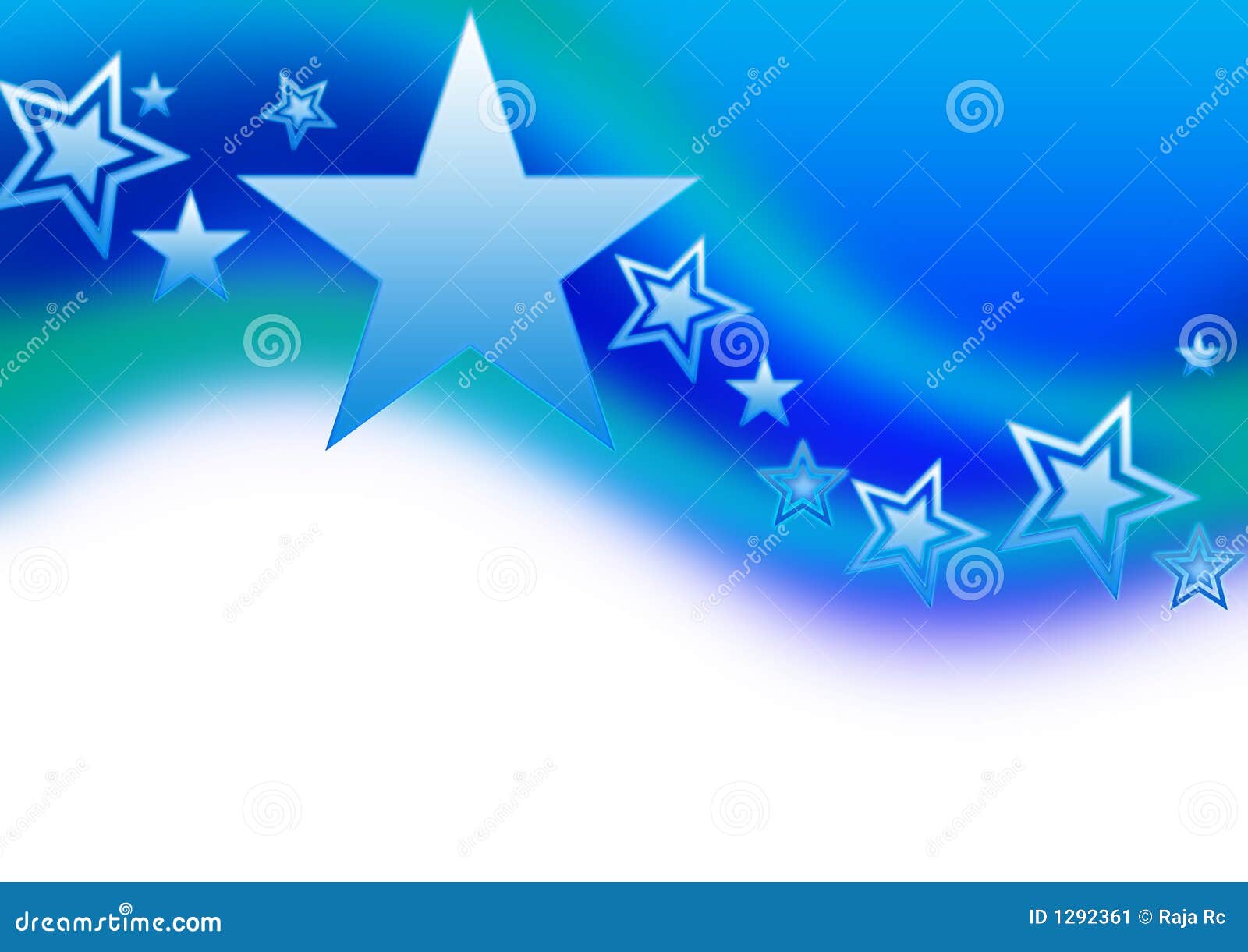 Starsand Blue Waves stock illustration. Illustration of festive - 1292361