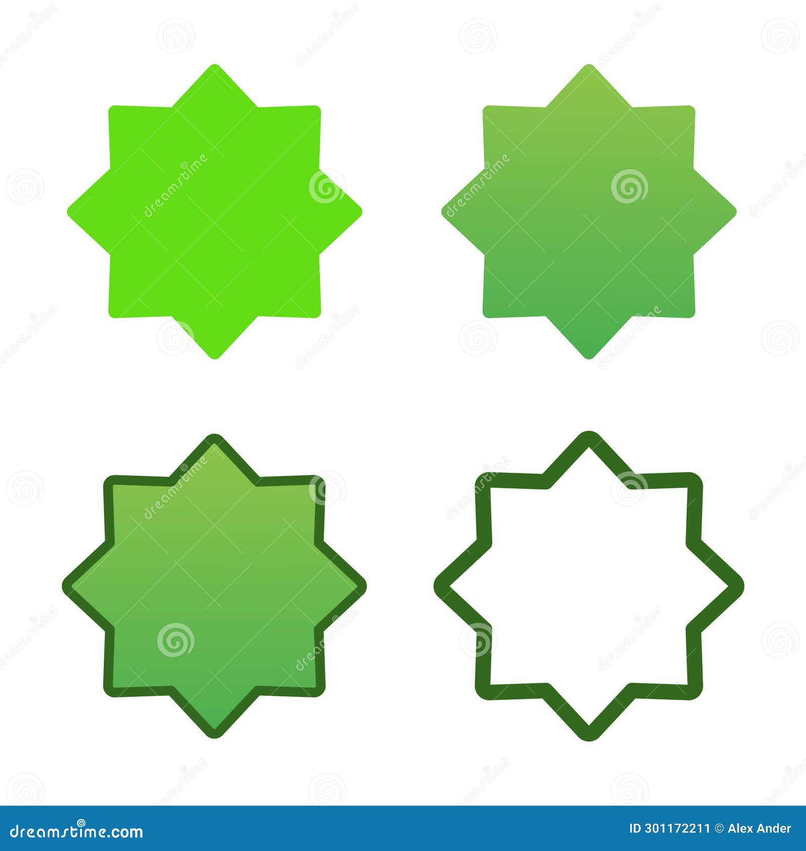 Eight Point Star Line Icon. Christmas Star Vector Illustration Isolated ...