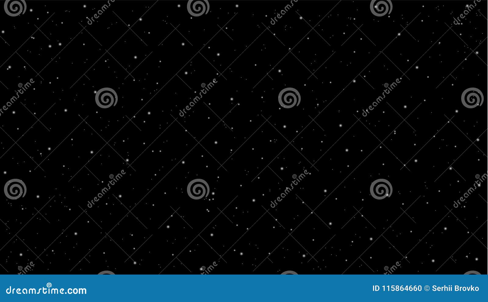 Stars Background Realistic. Vector Illustration. Stock Vector ...