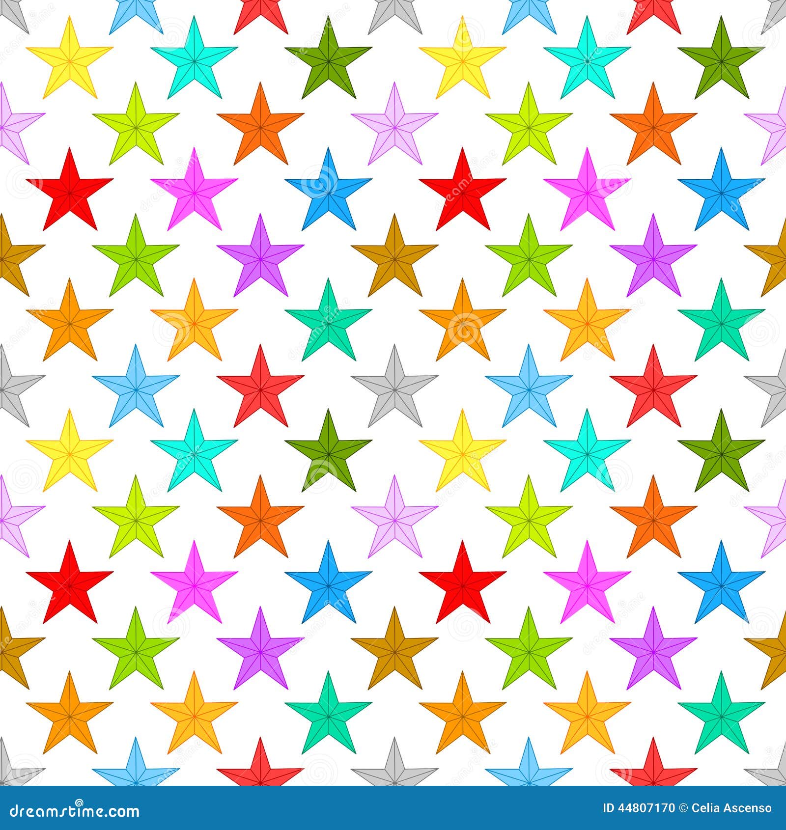 Stars Background Seamless Pattern Stock Illustration - Illustration of ...
