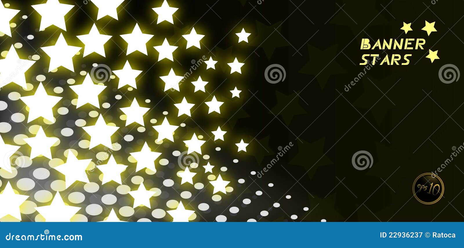 Stars banner stock vector. Illustration of decoration - 22936237