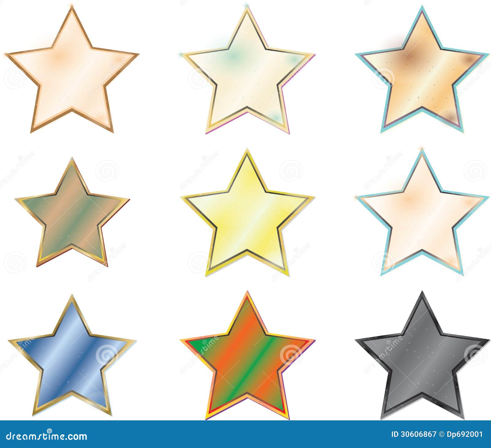 Stars stock vector. Illustration of file, bright, green - 30606867