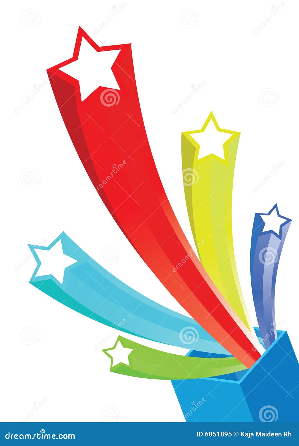Stars in box stock illustration. Illustration of abstract - 6851895