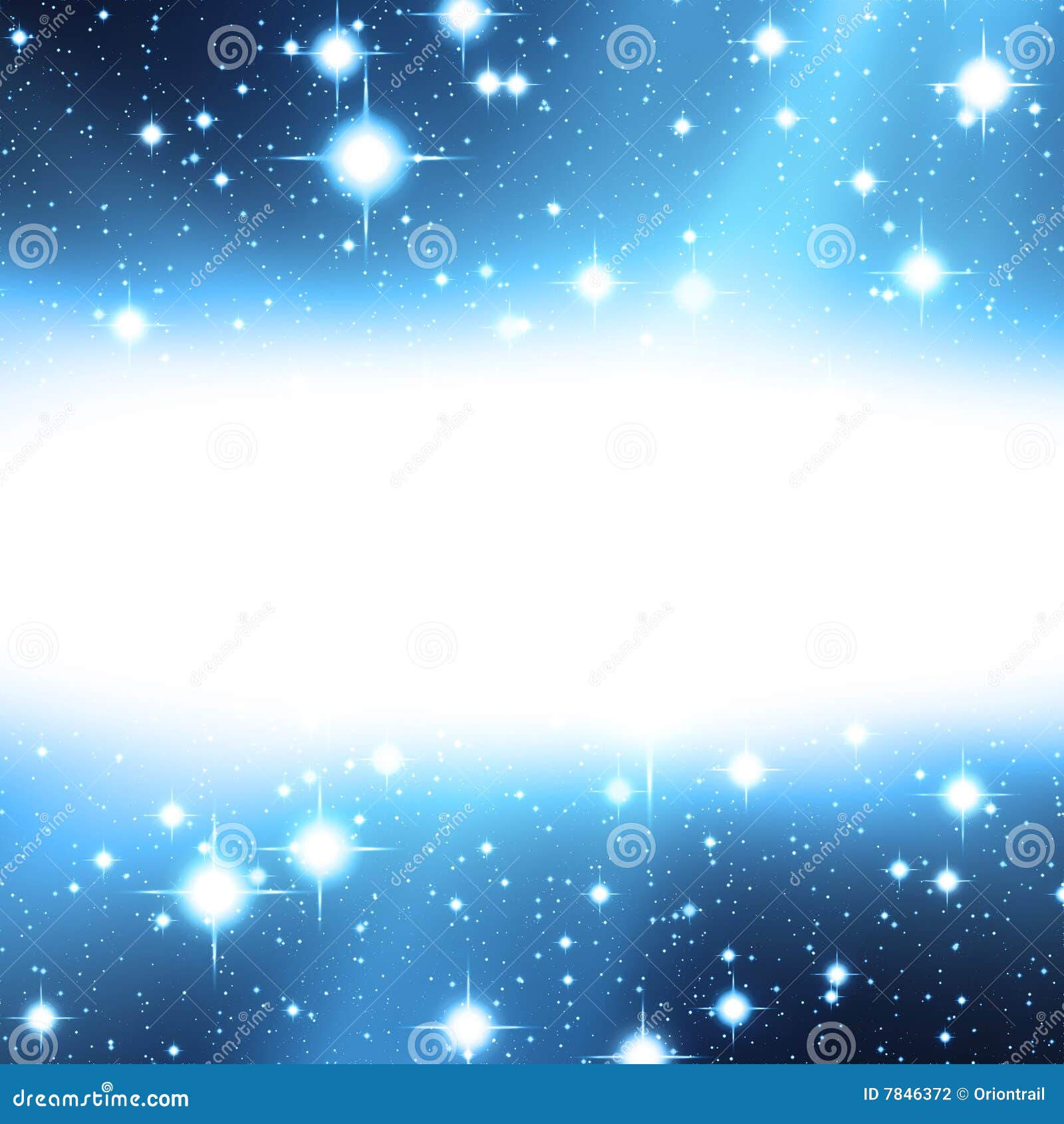 Stars with Bright Message Area Stock Illustration - Illustration of ...