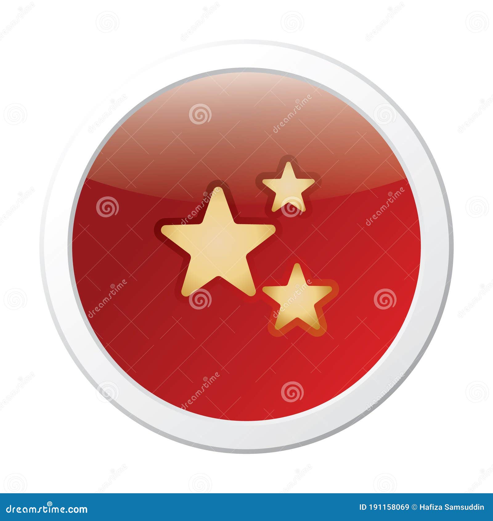 Stars Button. Vector Illustration Decorative Design Stock Vector ...
