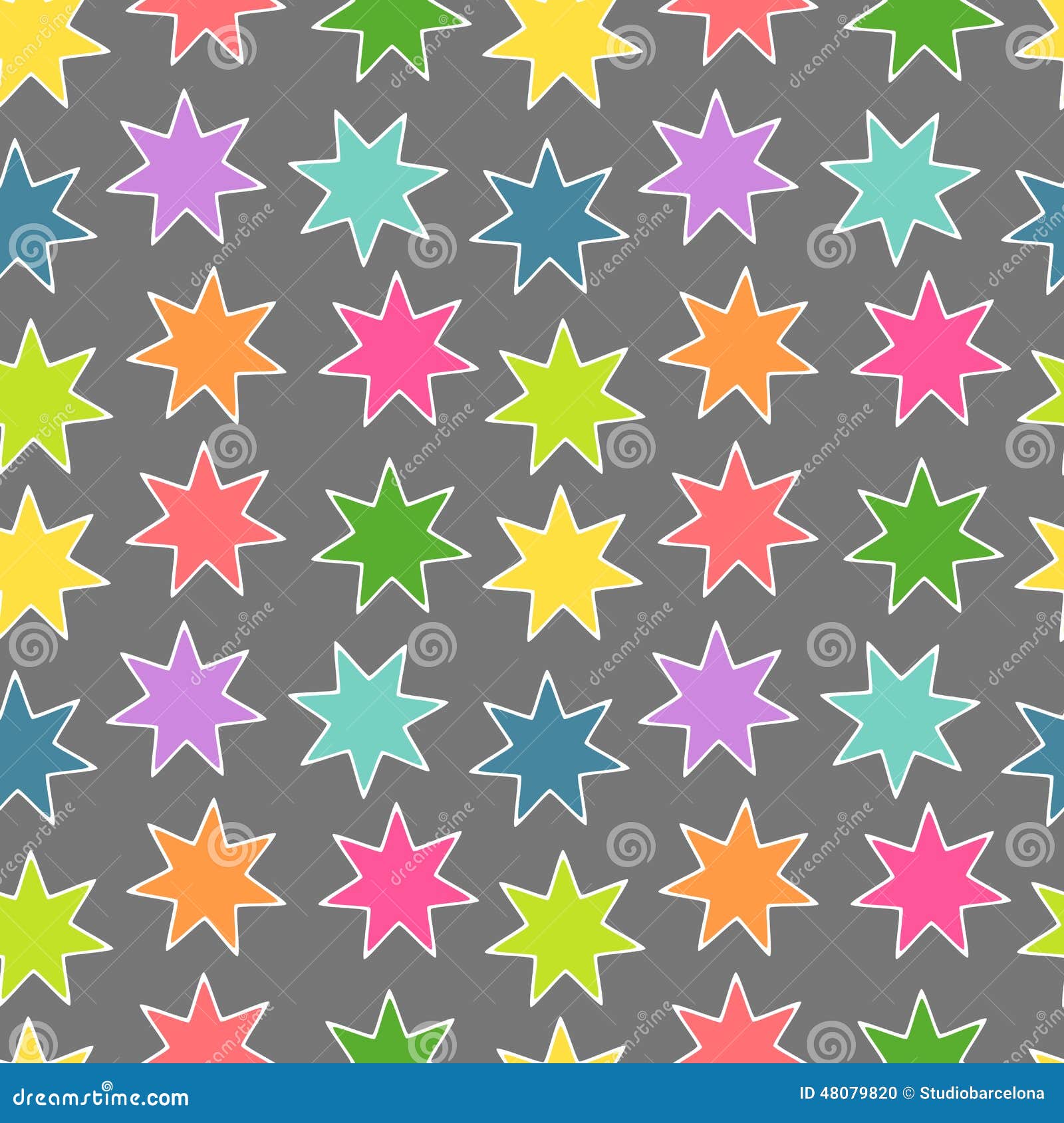 Stars Christmas pattern stock vector. Illustration of repeating - 48079820