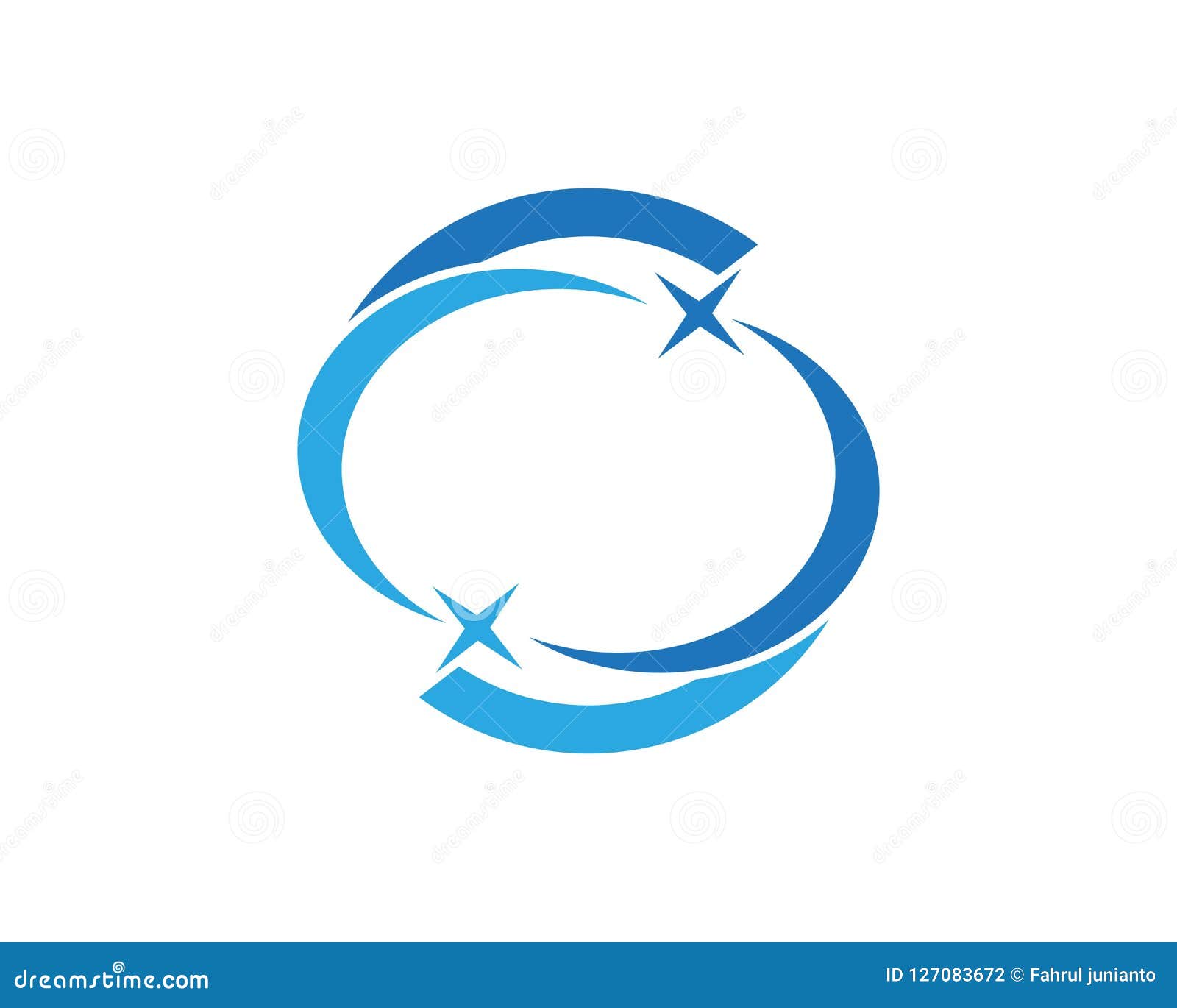 Stars Circle Icon Logo Vector Template Stock Vector - Illustration of ...