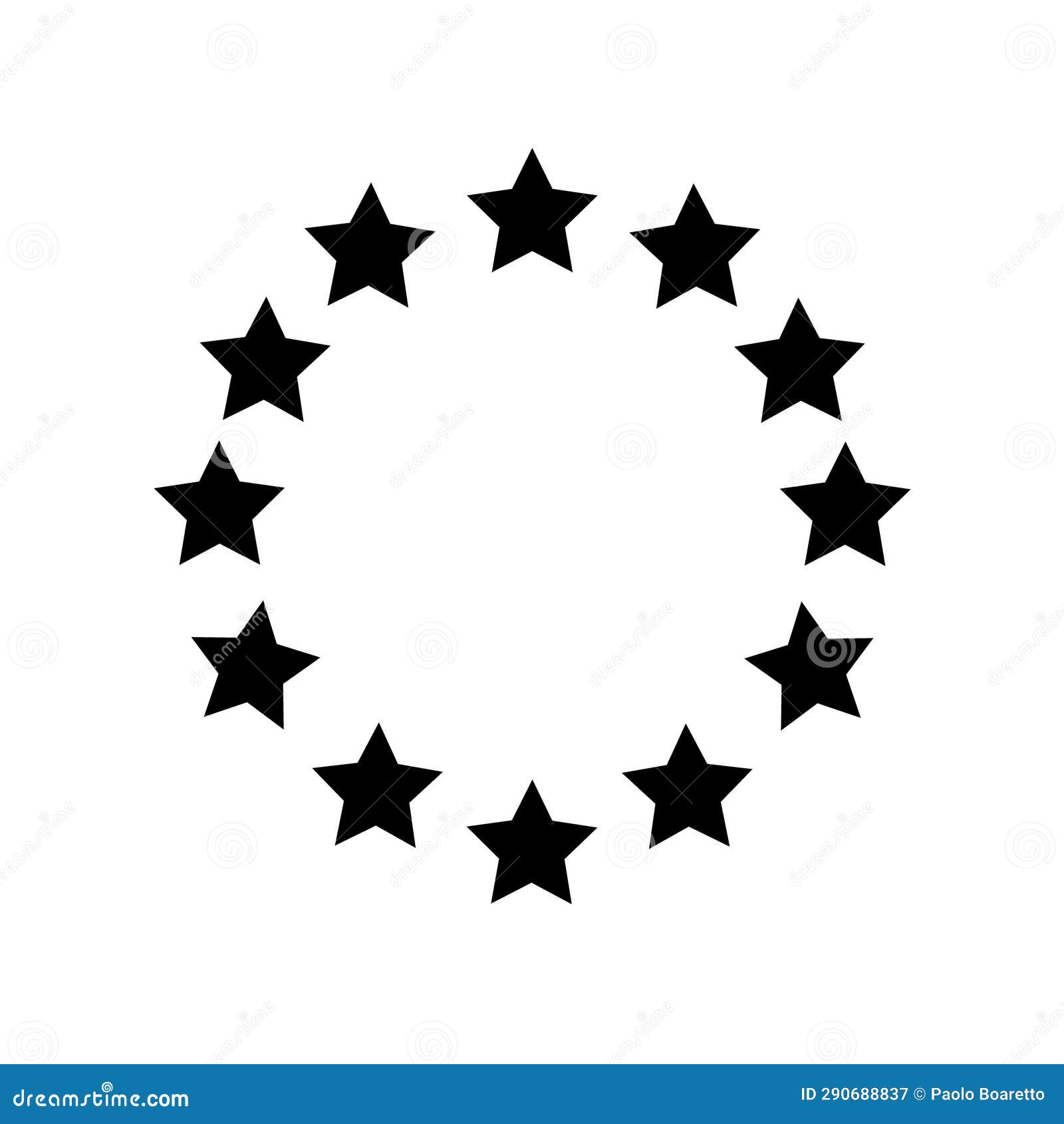 Stars in a Circle. Vector Art Stock Illustration - Illustration of star ...
