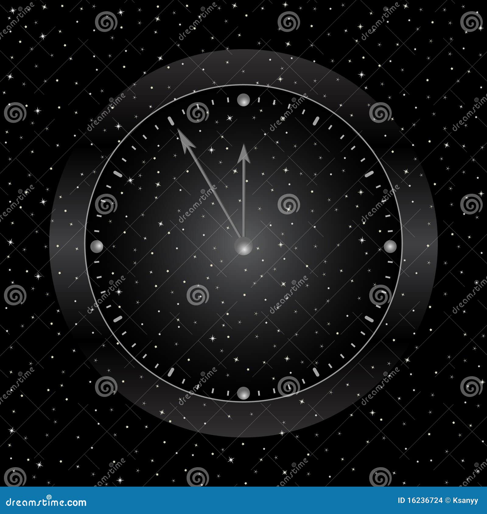 Stars Clock Picture. Image: 16236724