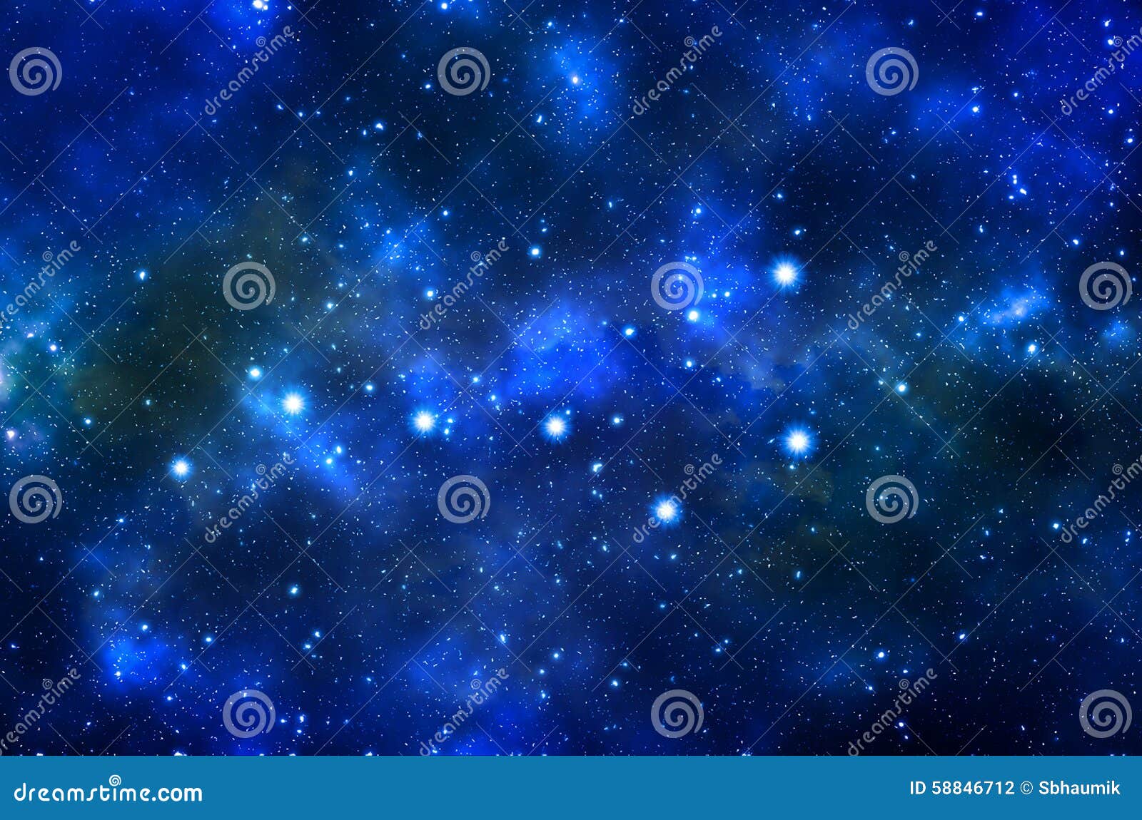 Stars cluster stock illustration. Illustration of science - 58846712