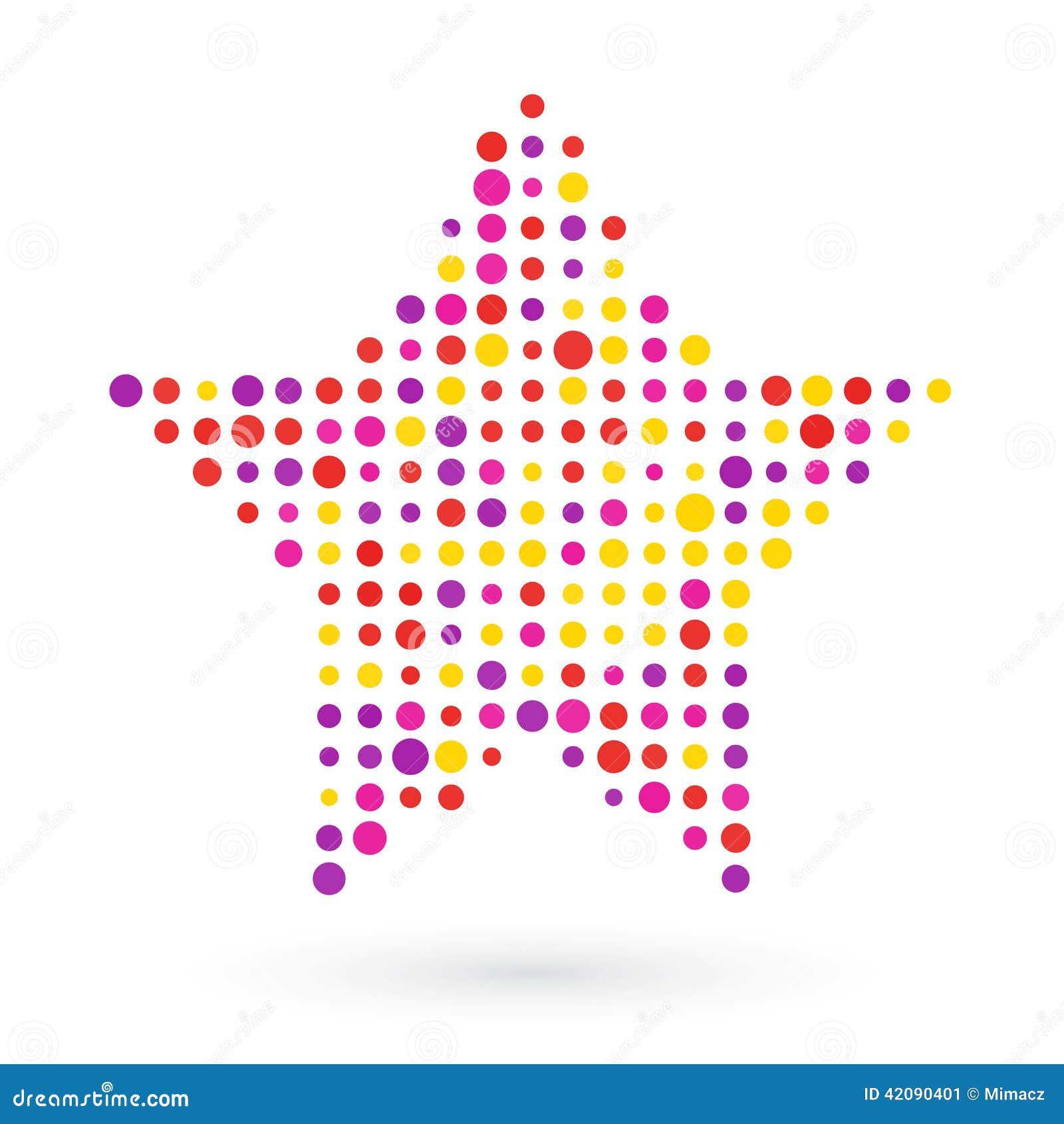 Stars Composed of Polka Dots Stock Vector - Illustration of sign, style ...