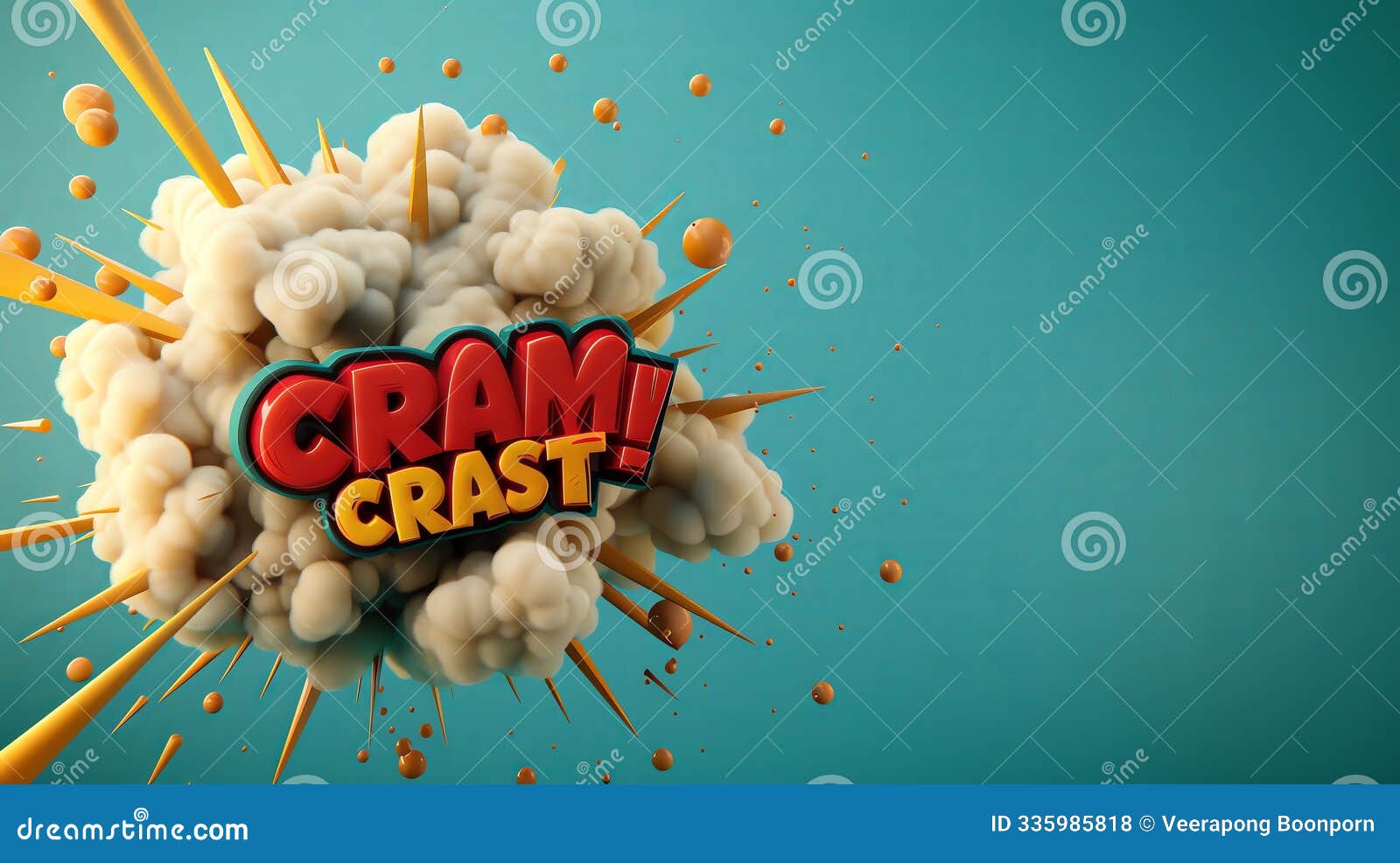 Stars and CRASH! Exclamation in a Comic Explosion, Retro 1950s Style ...