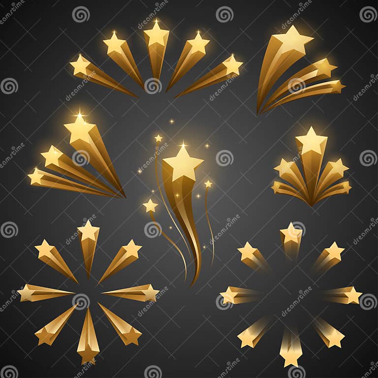 Stars decor elements stock vector. Illustration of creative - 73851201