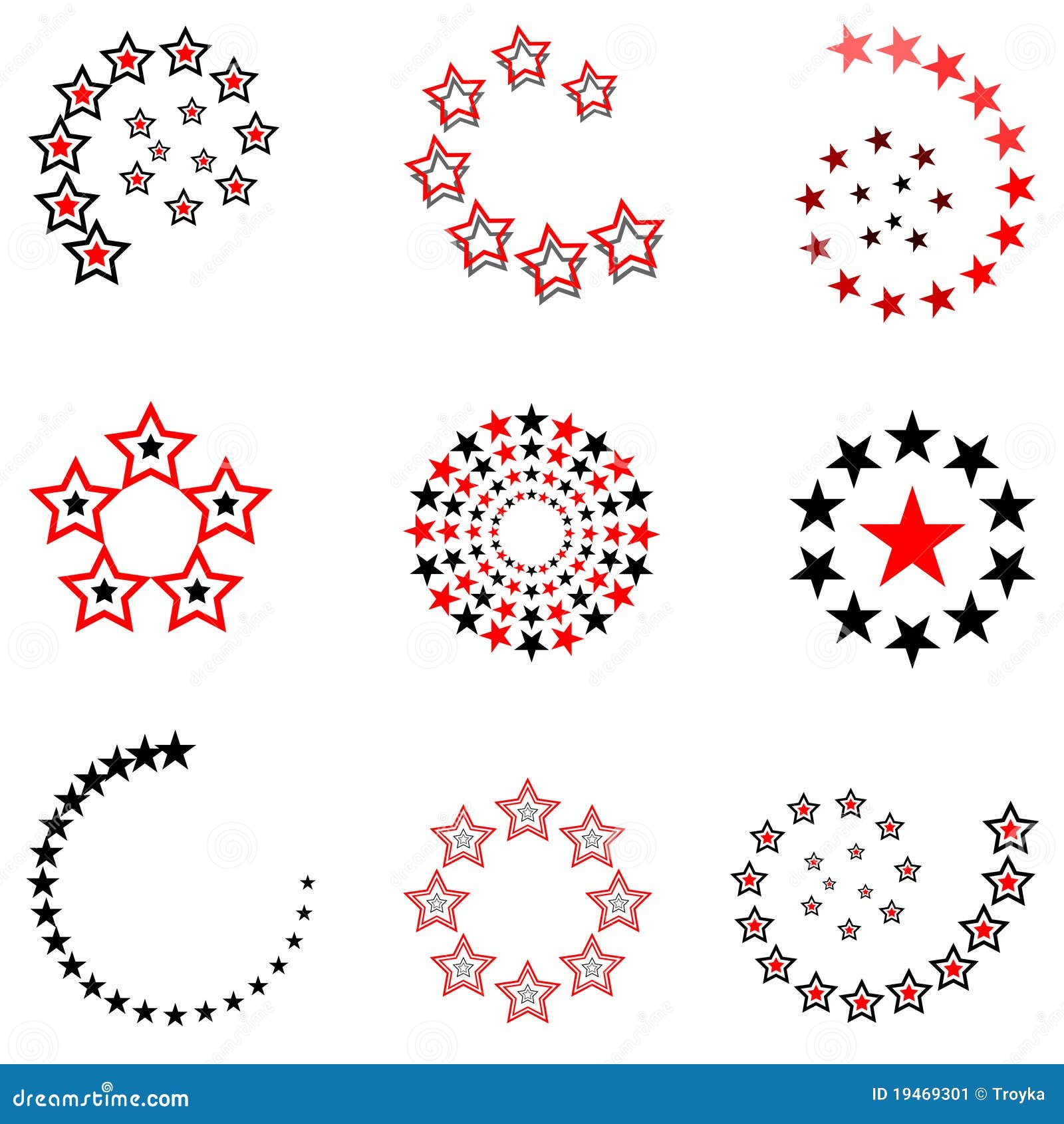 Stars. Design elements set stock vector. Illustration of branding ...