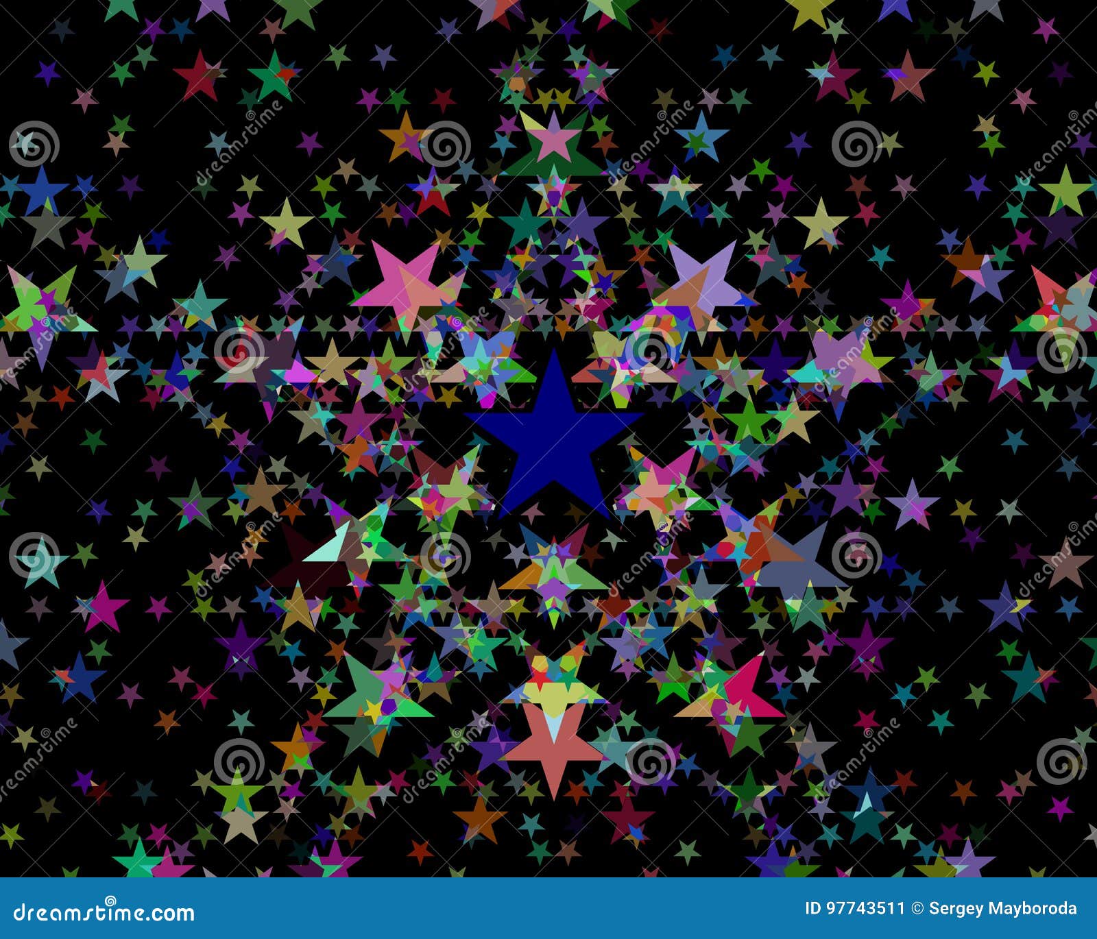 Stars of different colors stock vector. Illustration of color - 97743511