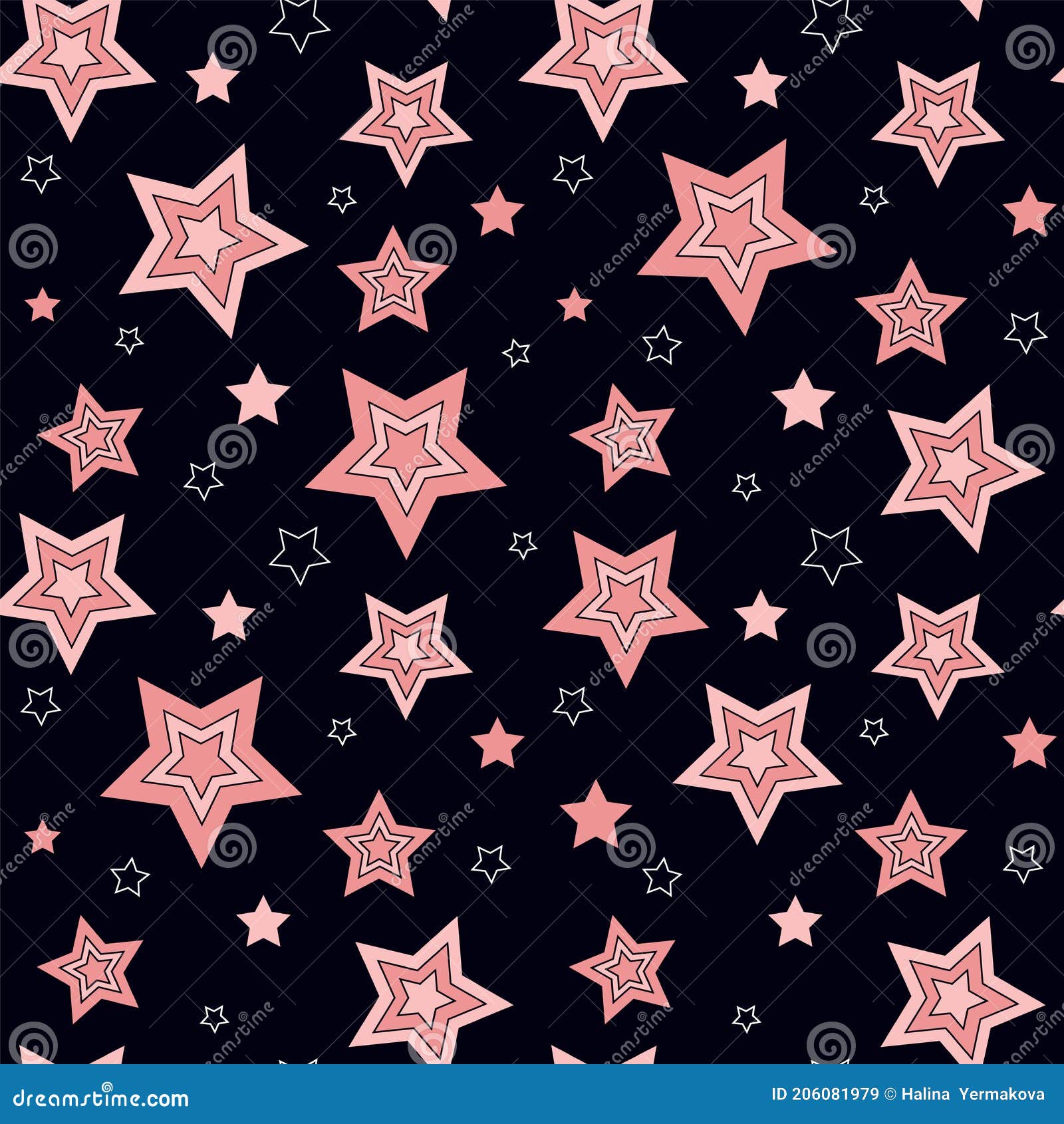 Asterisks. Seamless Patterns. Design for Fabric, Wrapping Paper ...