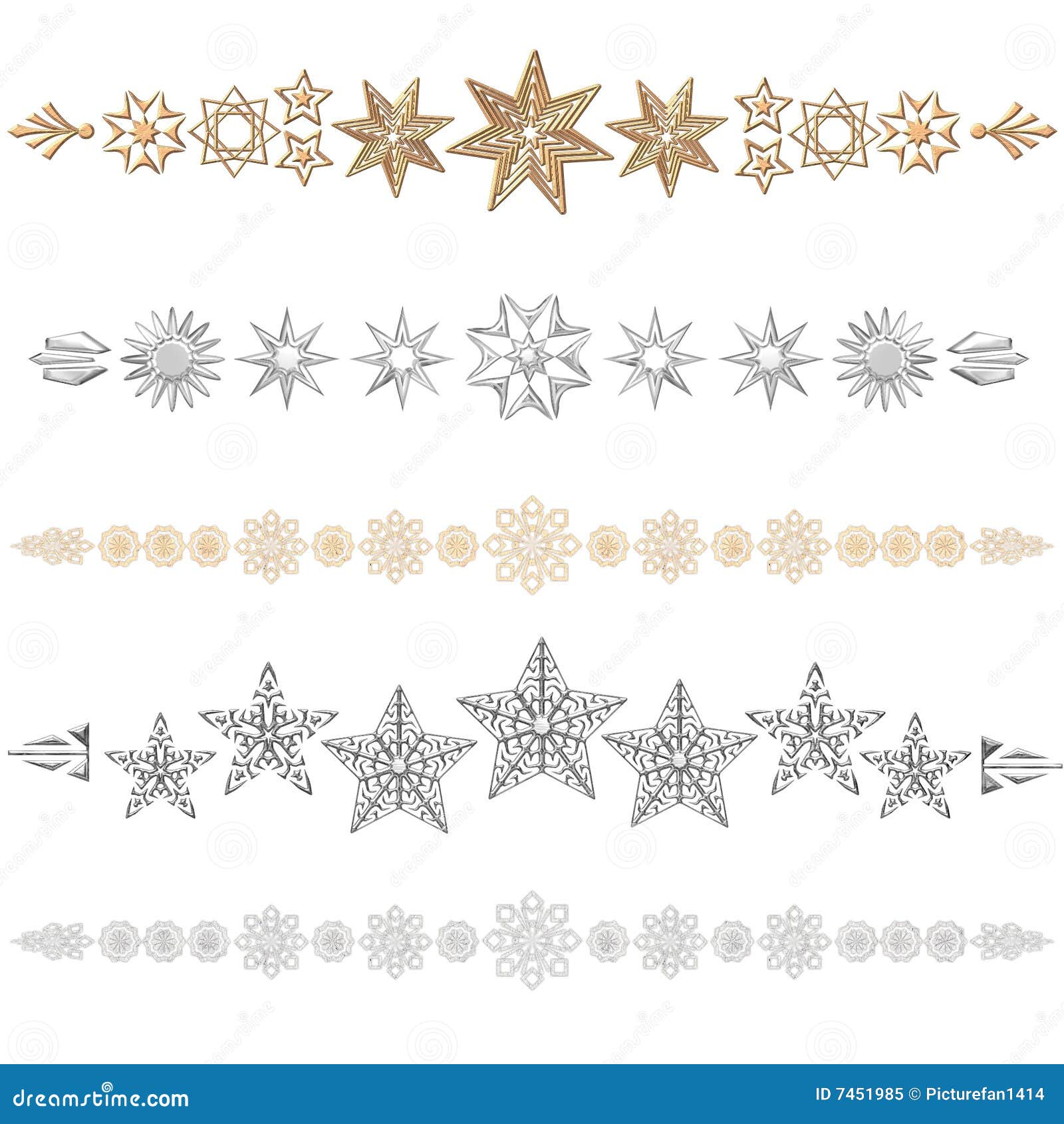 Stars Divider stock illustration. Illustration of ornaments - 7451985