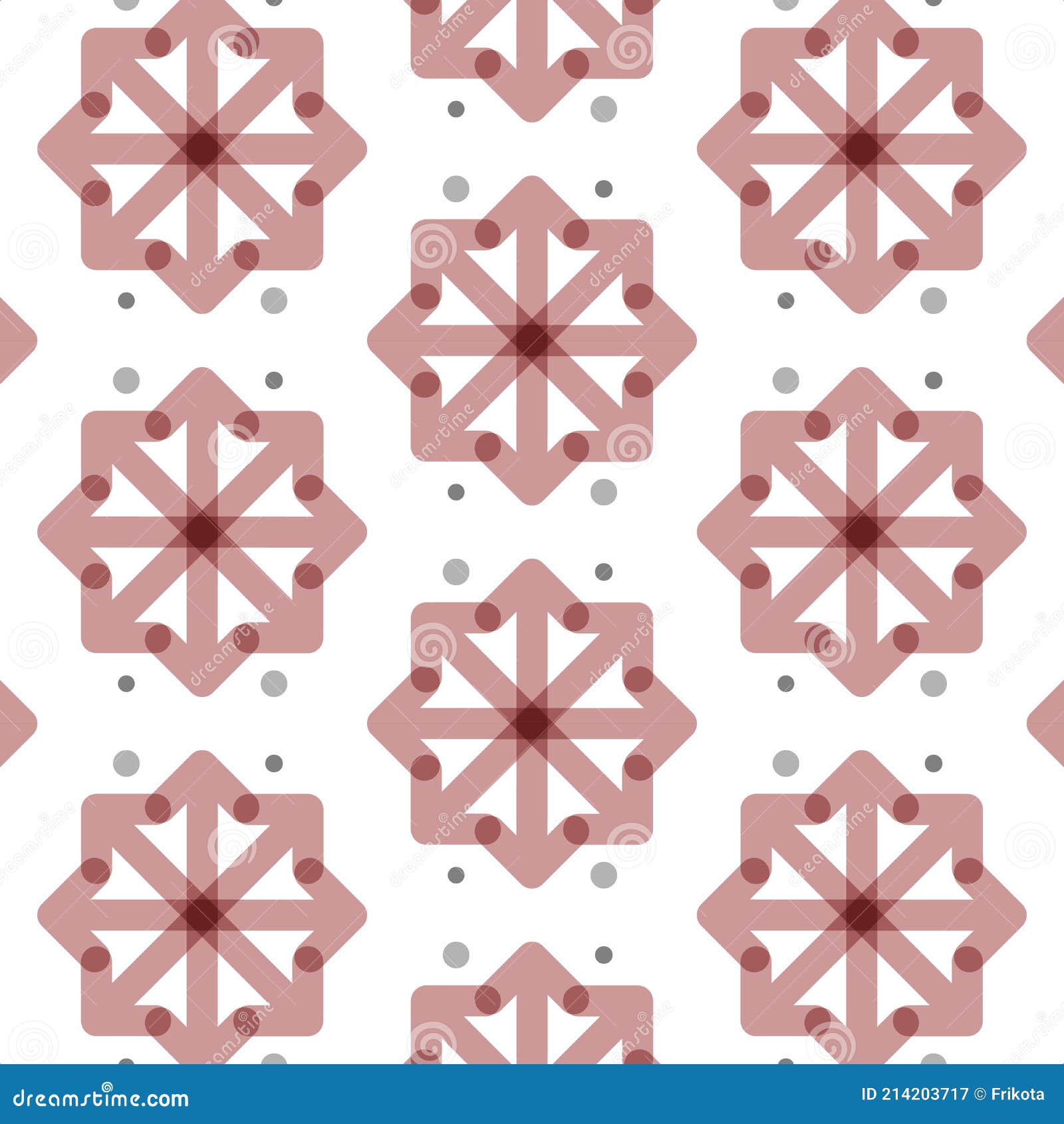 Stars and Dots Pattern. Vector Illustration, Flat Design Stock Vector ...