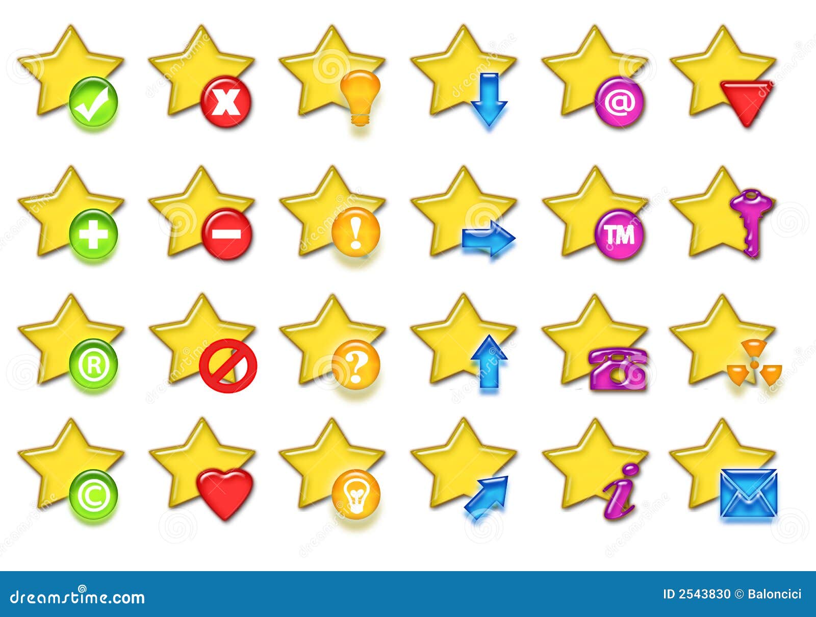 Stars el icono stock de ilustración. Ilustración de icono - 2543830