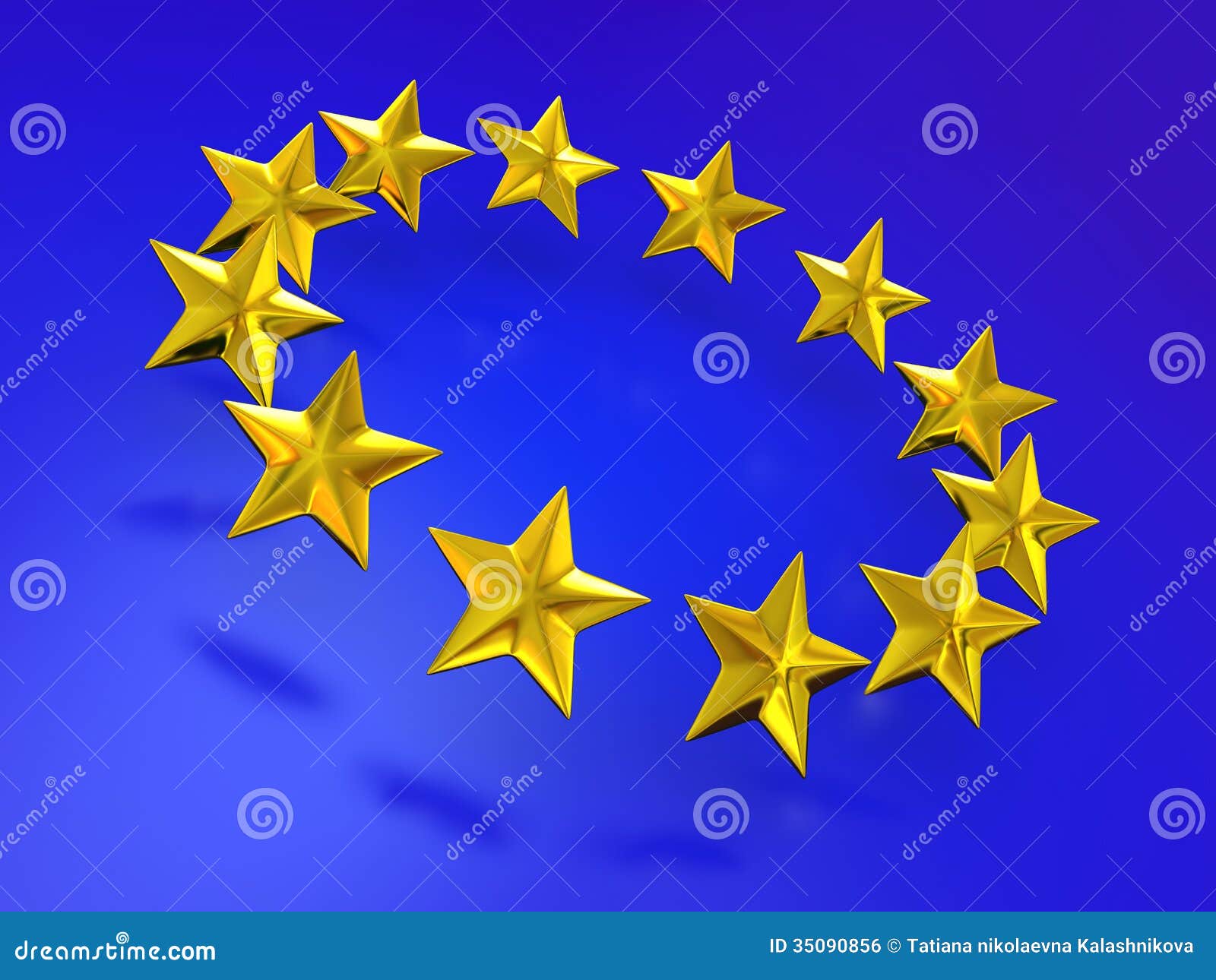 Stars of the European Union. Stock Illustration - Illustration of ...