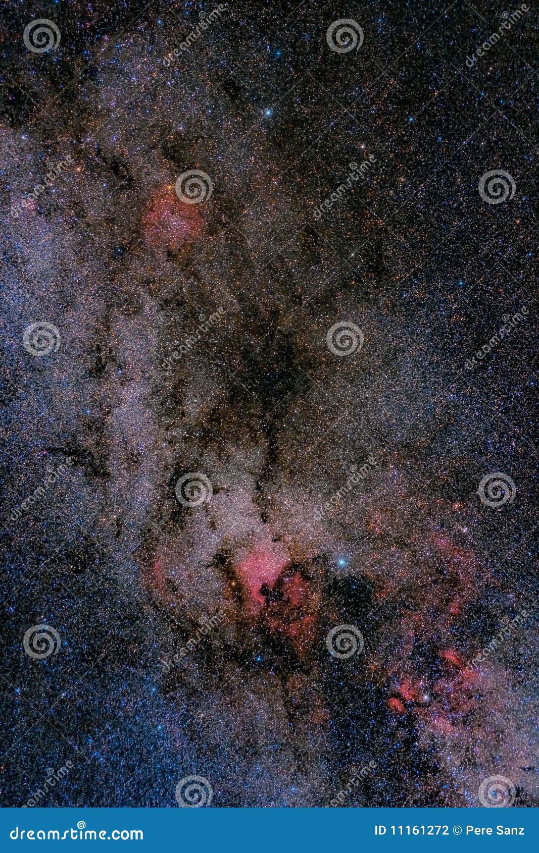 Stars Field and Nebulae in the Milky Way Stock Photo - Image of north ...
